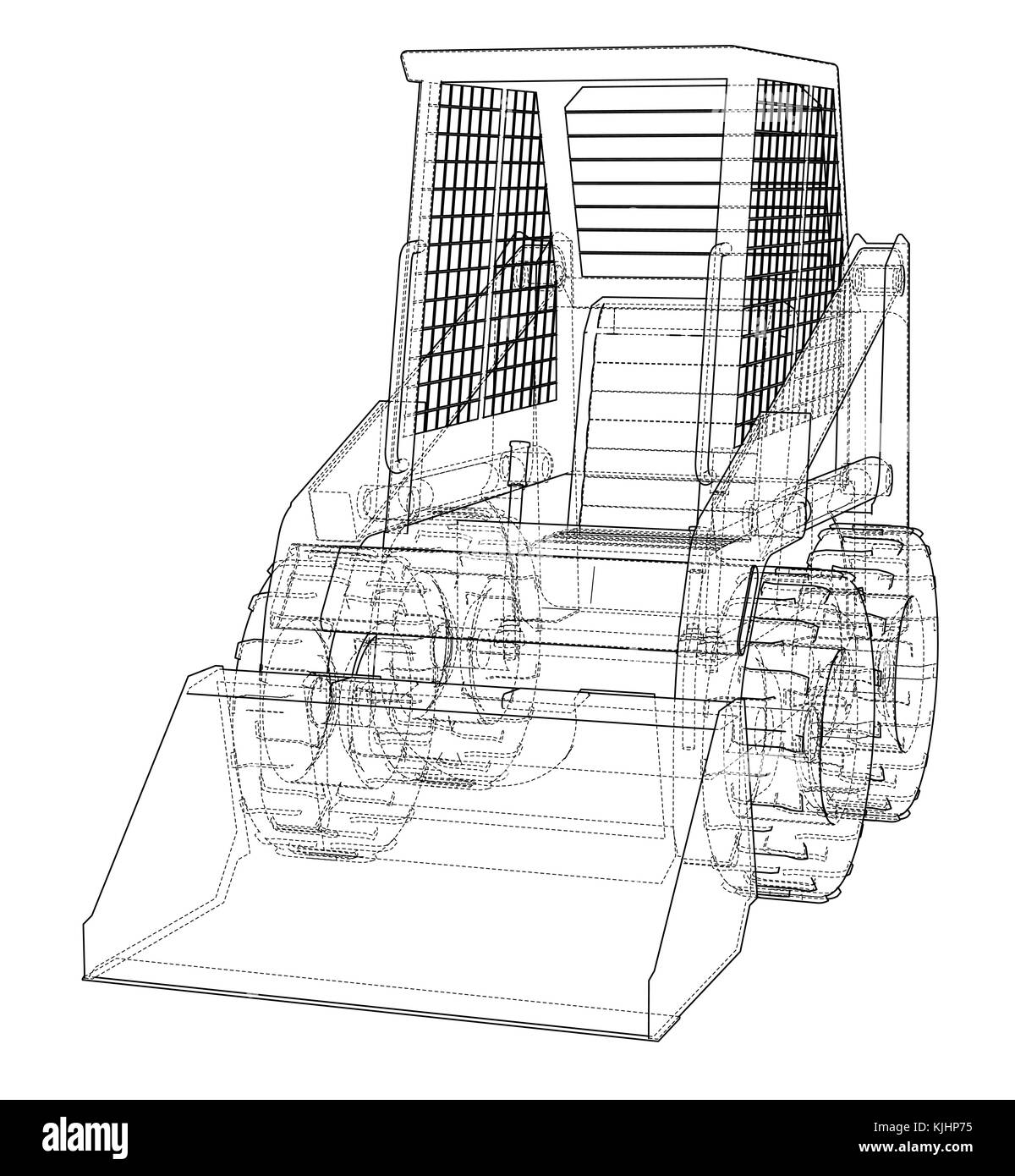 Mini loader. Vector illustration Stock Vector Image & Art - Alamy