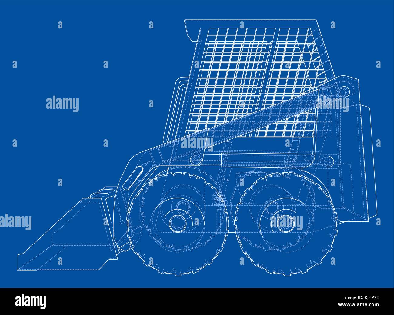Mini loader. Vector illustration Stock Vector Image & Art - Alamy