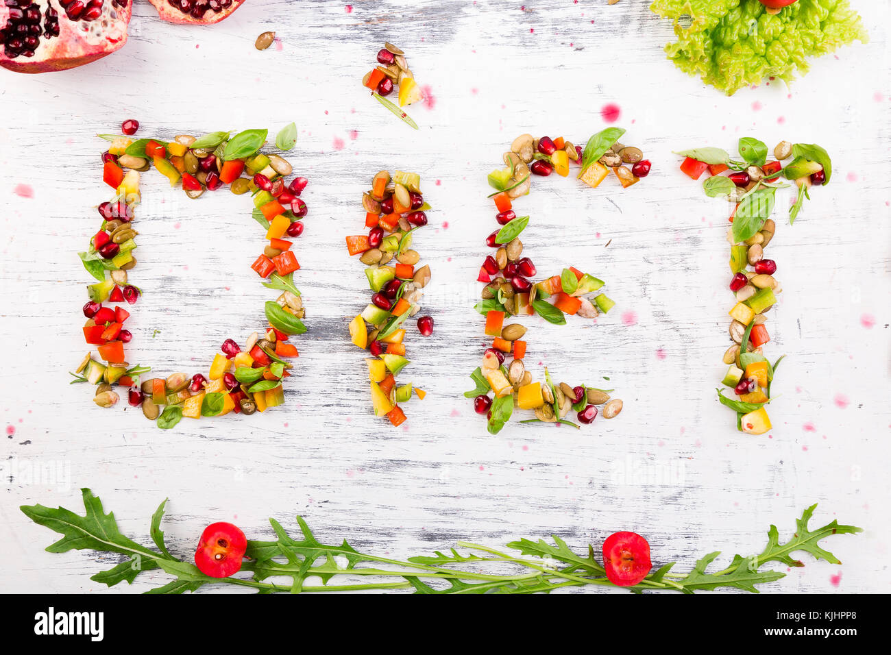 Word diet is made from fruite and vegetables. Healthy vegan diet raw ...