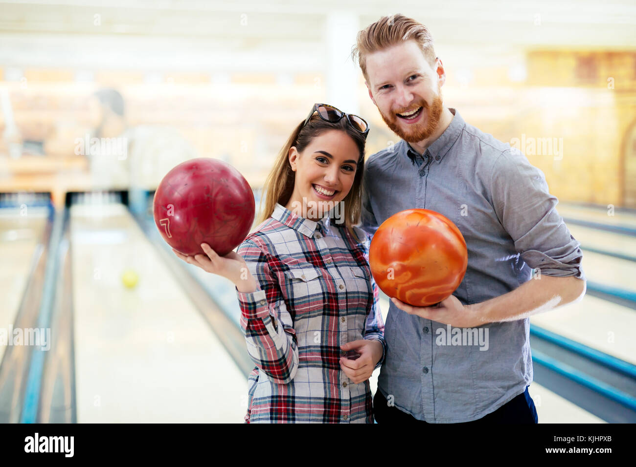 Bowling Couple High Resolution Stock Photography and Images - Alamy
