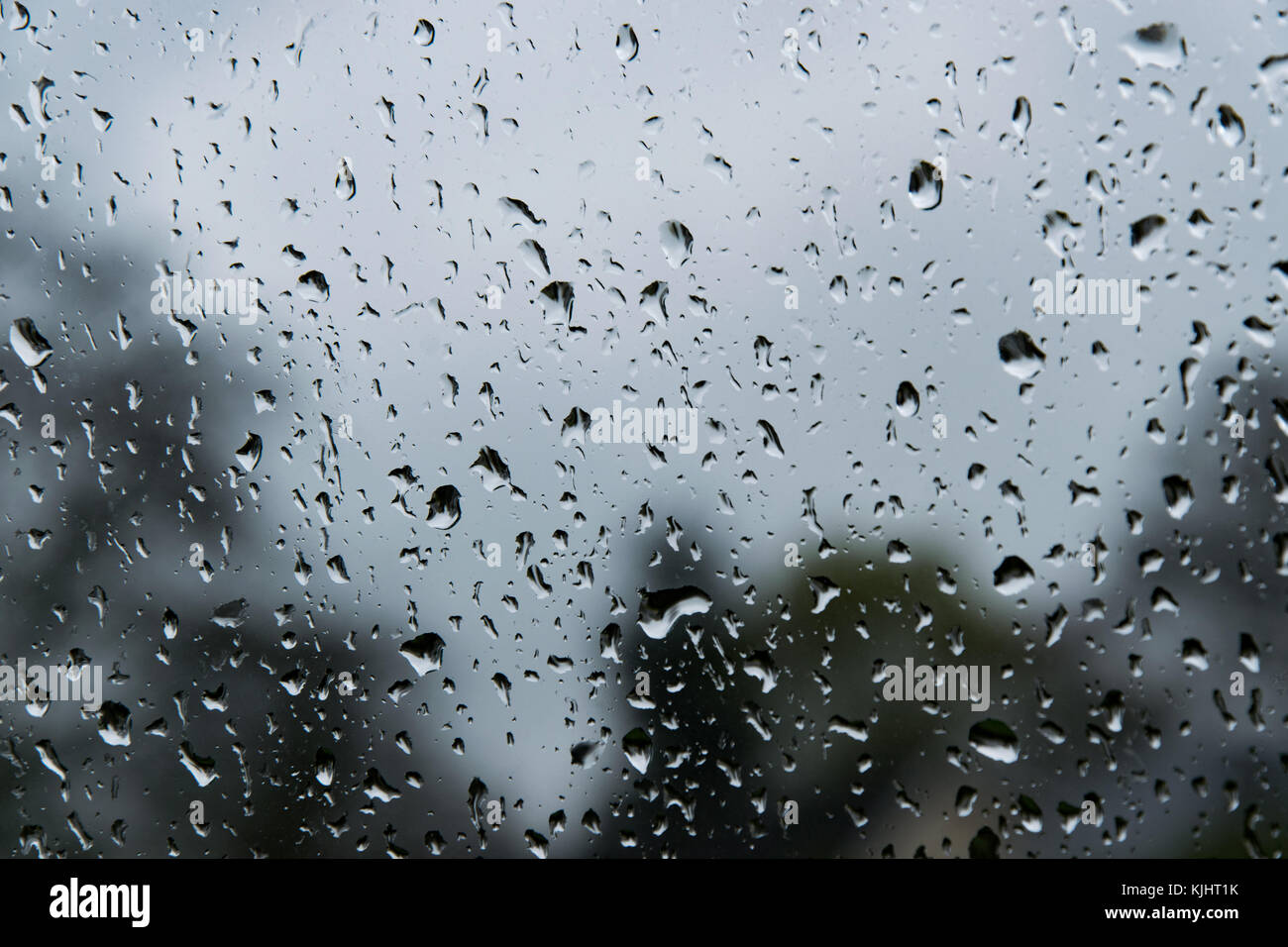 Rain on a window Stock Photo - Alamy