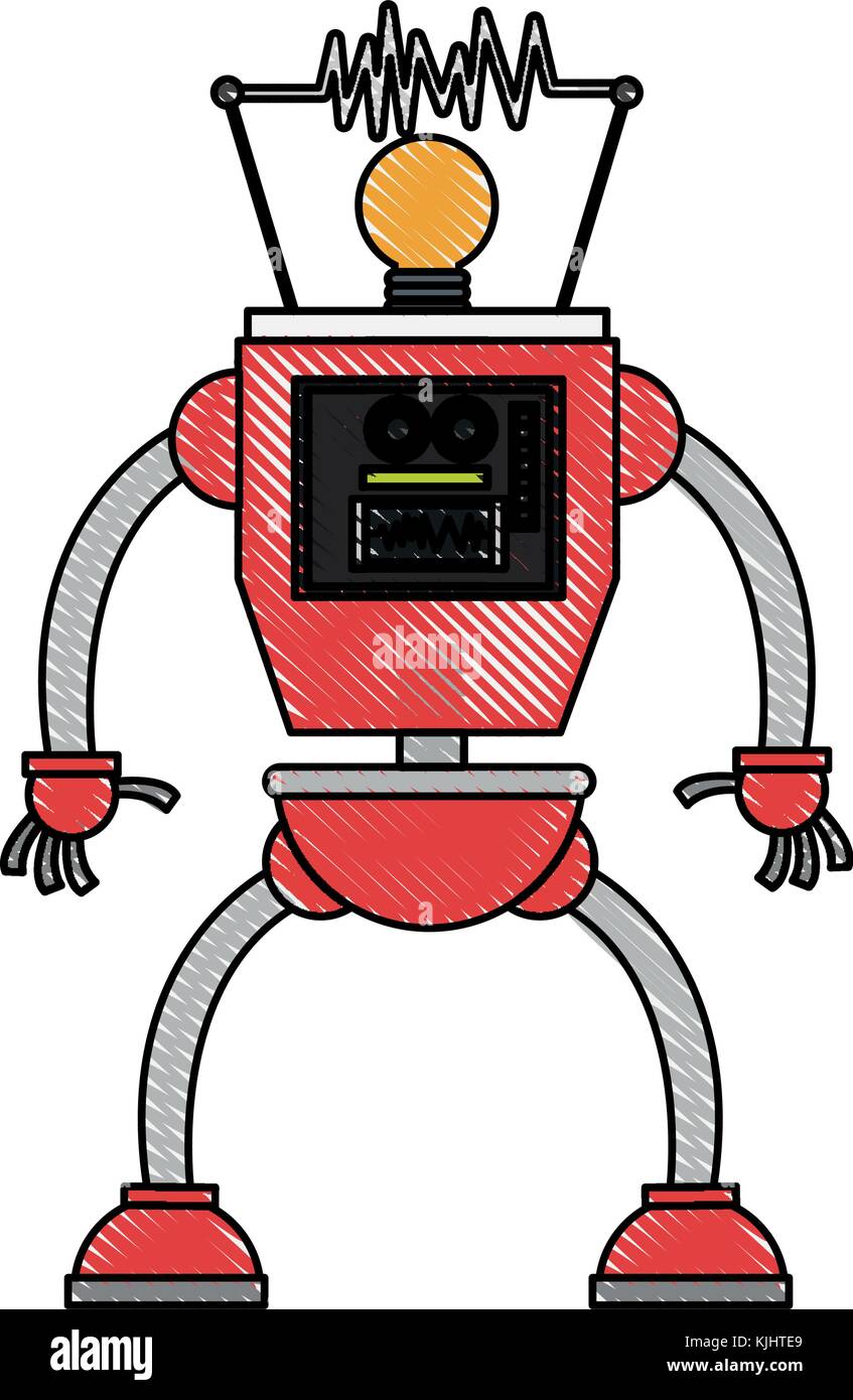 Cute robot cartoon Stock Vector Image & Art - Alamy