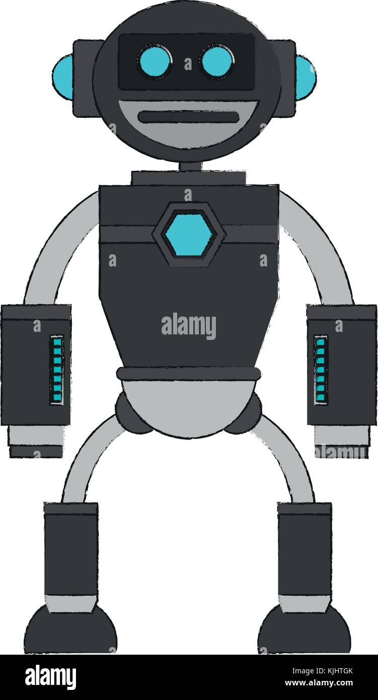 Cute robot cartoon Stock Vector Image & Art - Alamy
