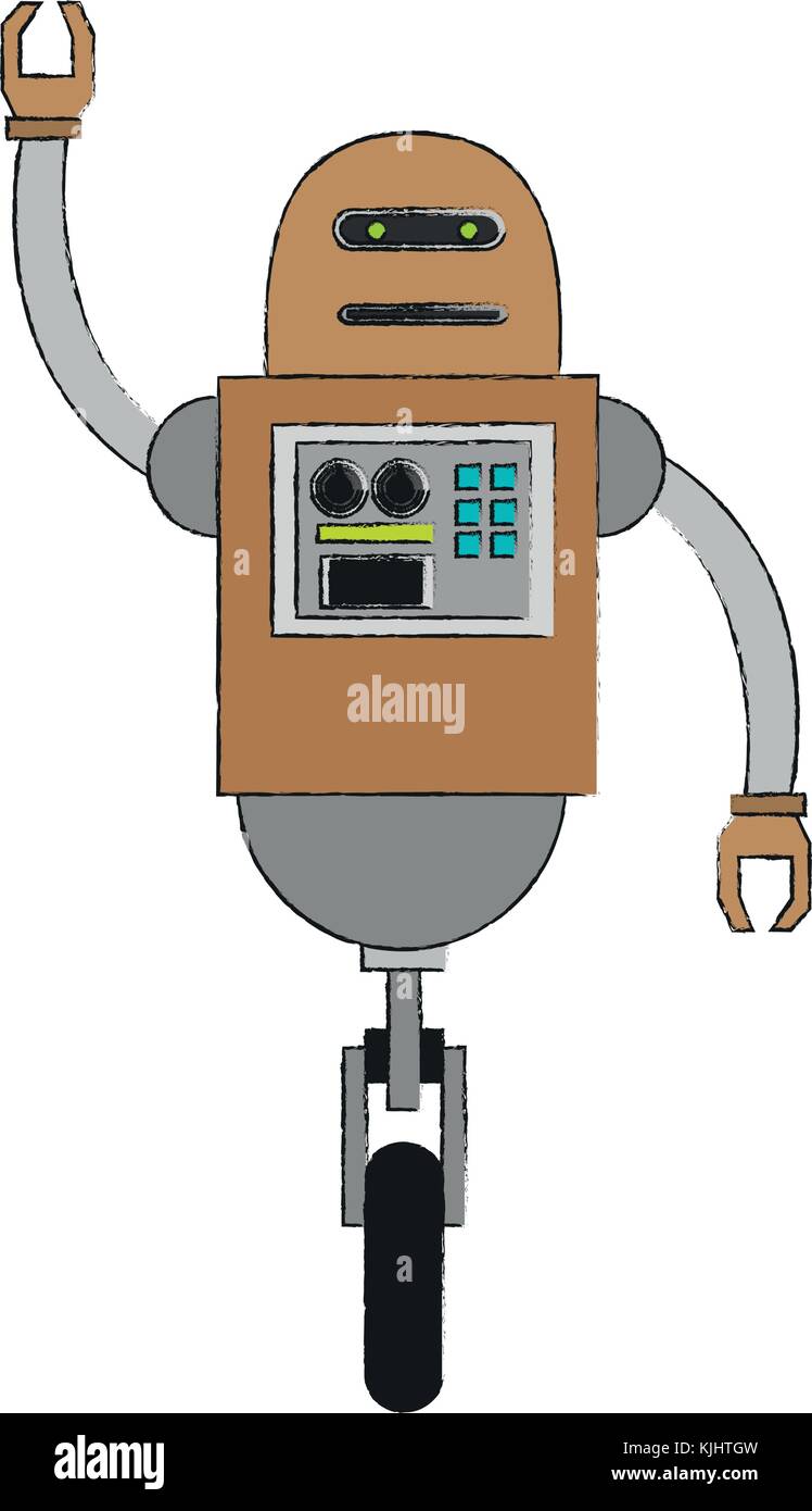 Cute robot cartoon Stock Vector Image & Art - Alamy