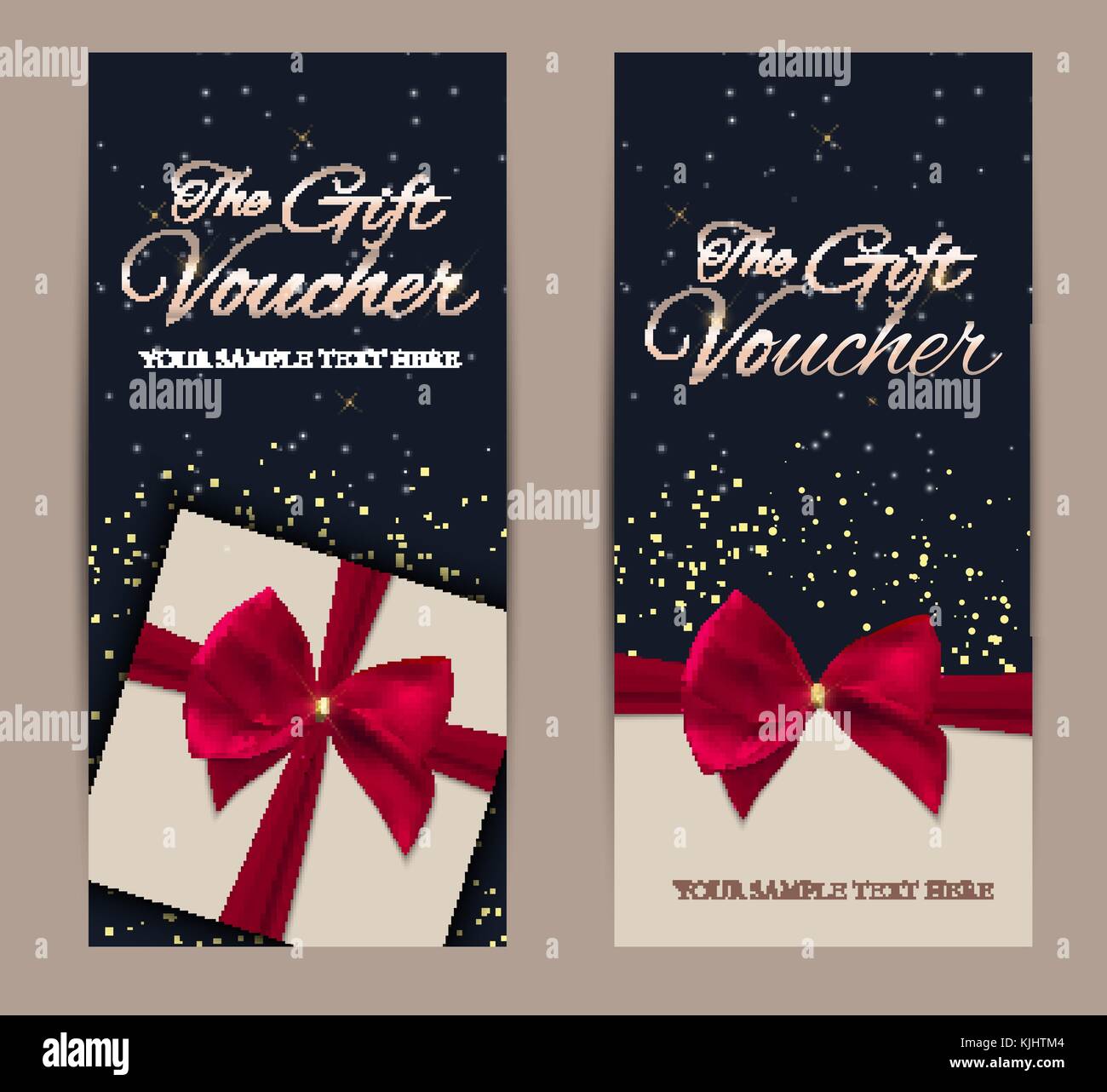 Gift Voucher Template Vector Illustration for Your Business Stock ...
