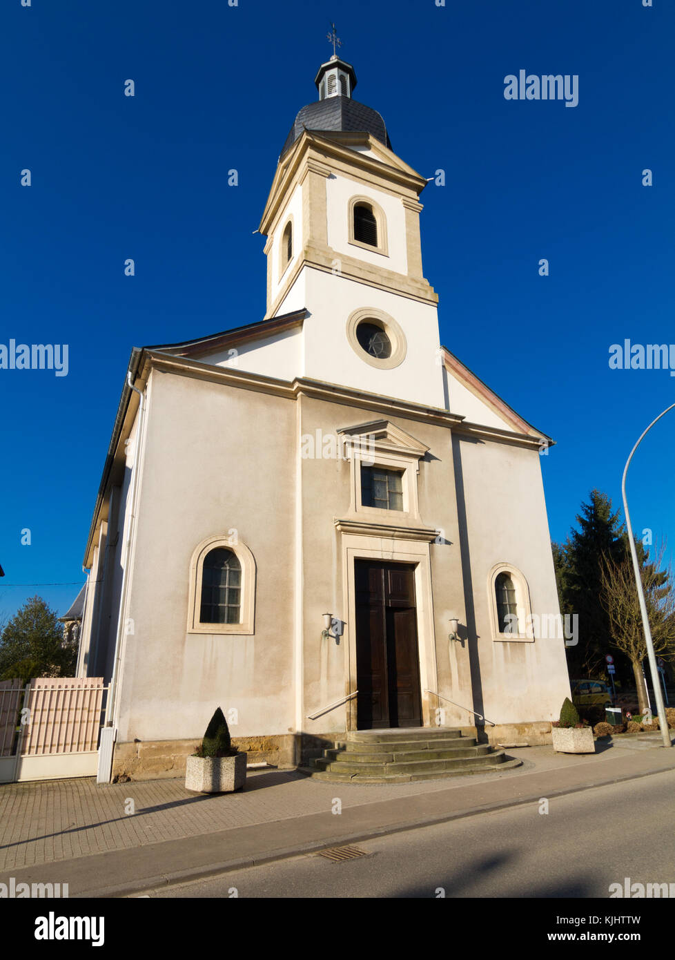 Church in Moesdorf Stock Photo - Alamy