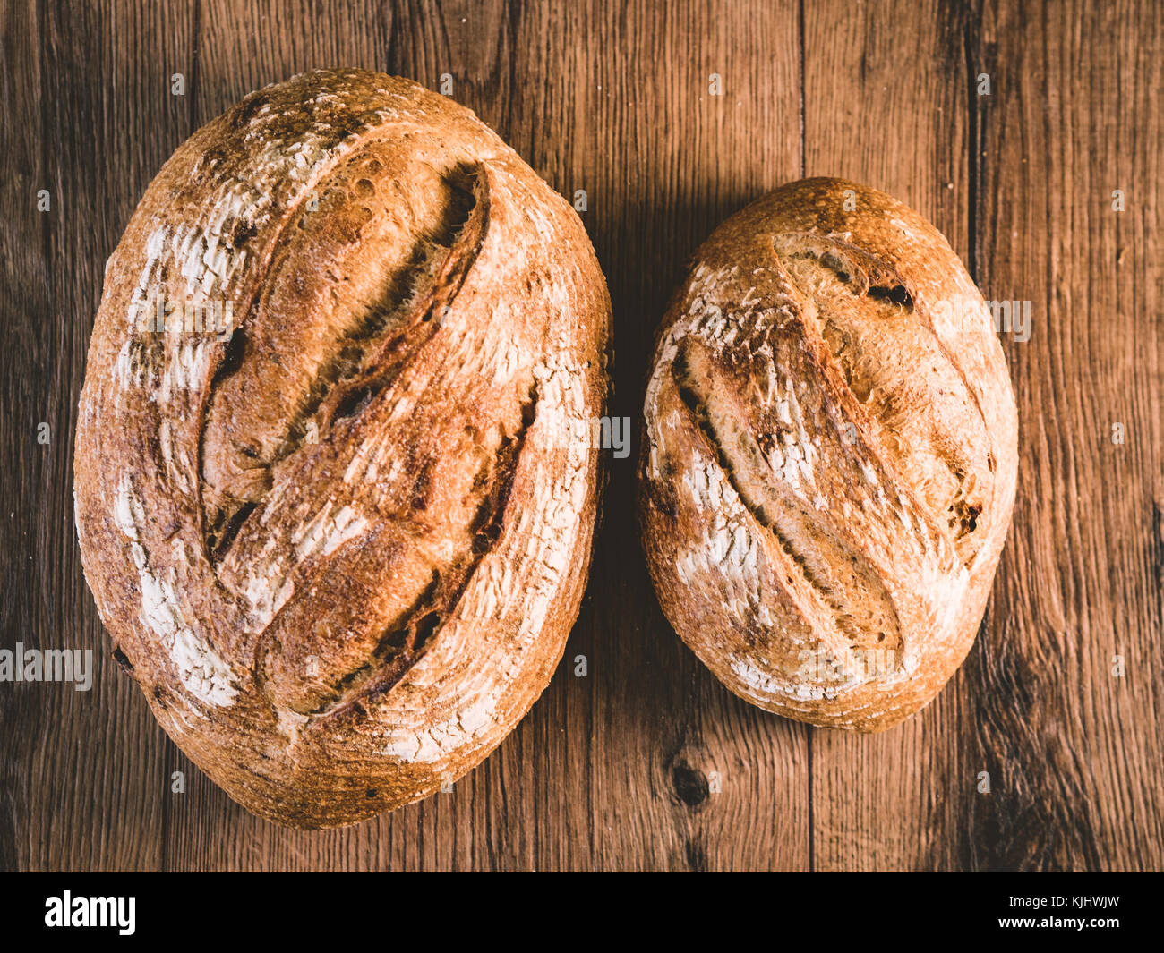 Two loaves of bread Stock Photo - Alamy