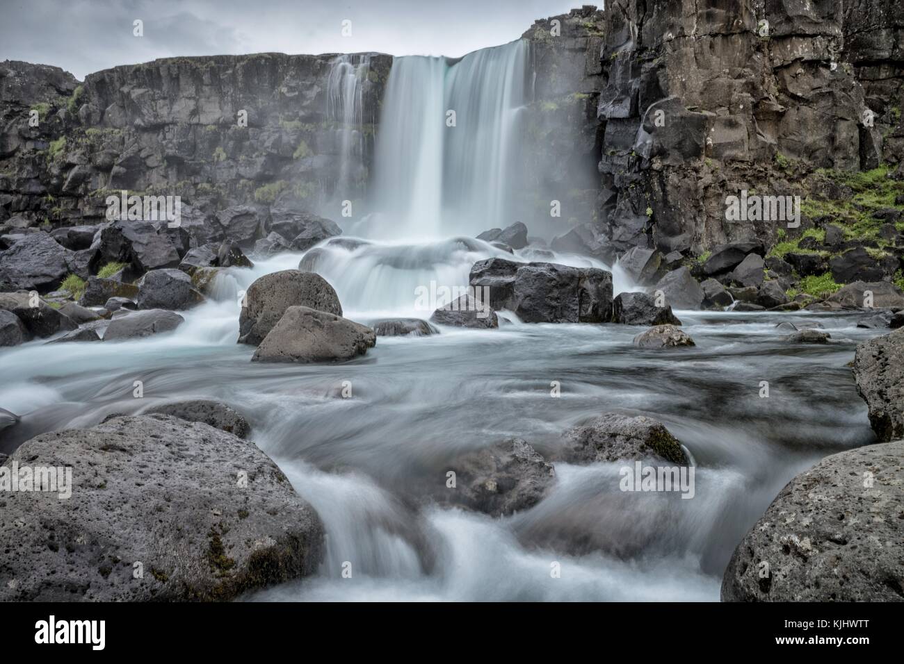 Oxararfoss waterfall in iceland hi-res stock photography and images - Alamy