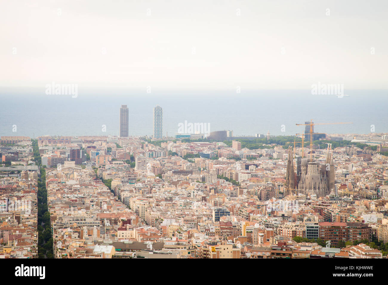 City skyline, Barcelona, Spain Stock Photo - Alamy