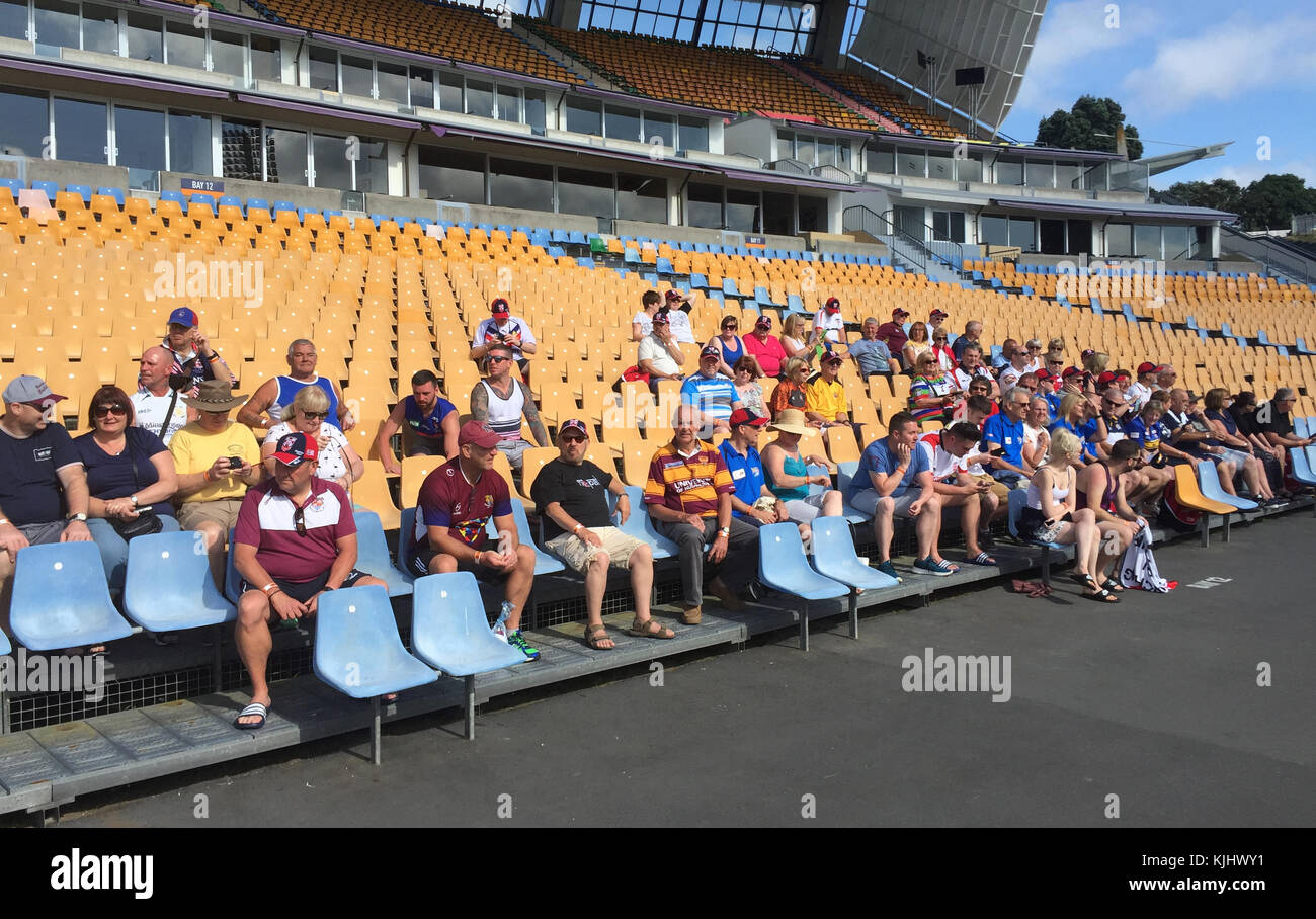 England fans arrive for the captain’s run at Auckland’s Mount Smart ...
