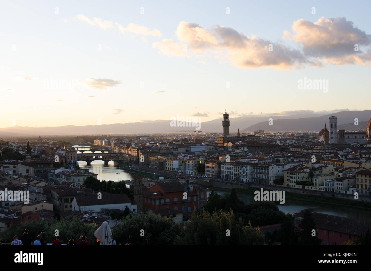 Cityscape at sunset, Florence, Tuscany, Italy Stock Photo - Alamy
