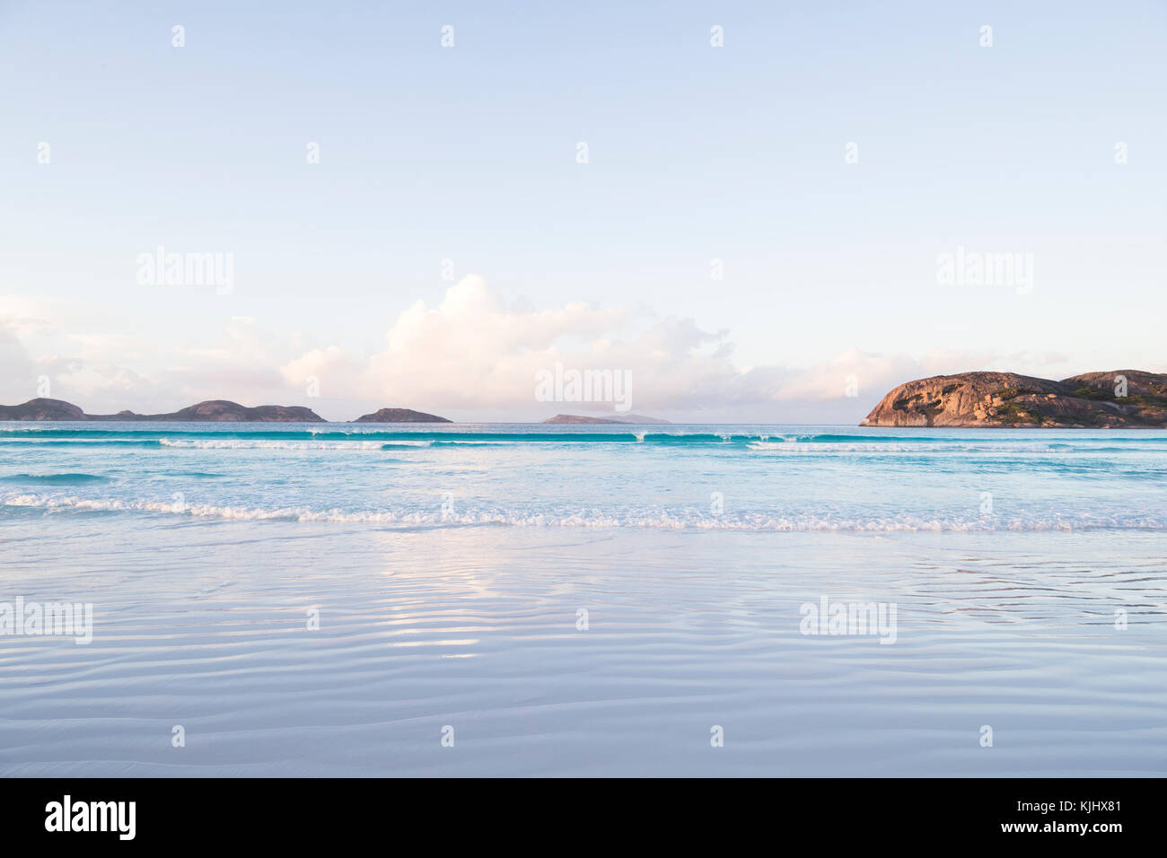 Empty beach at sunrise, western Australia, Australia Stock Photo - Alamy