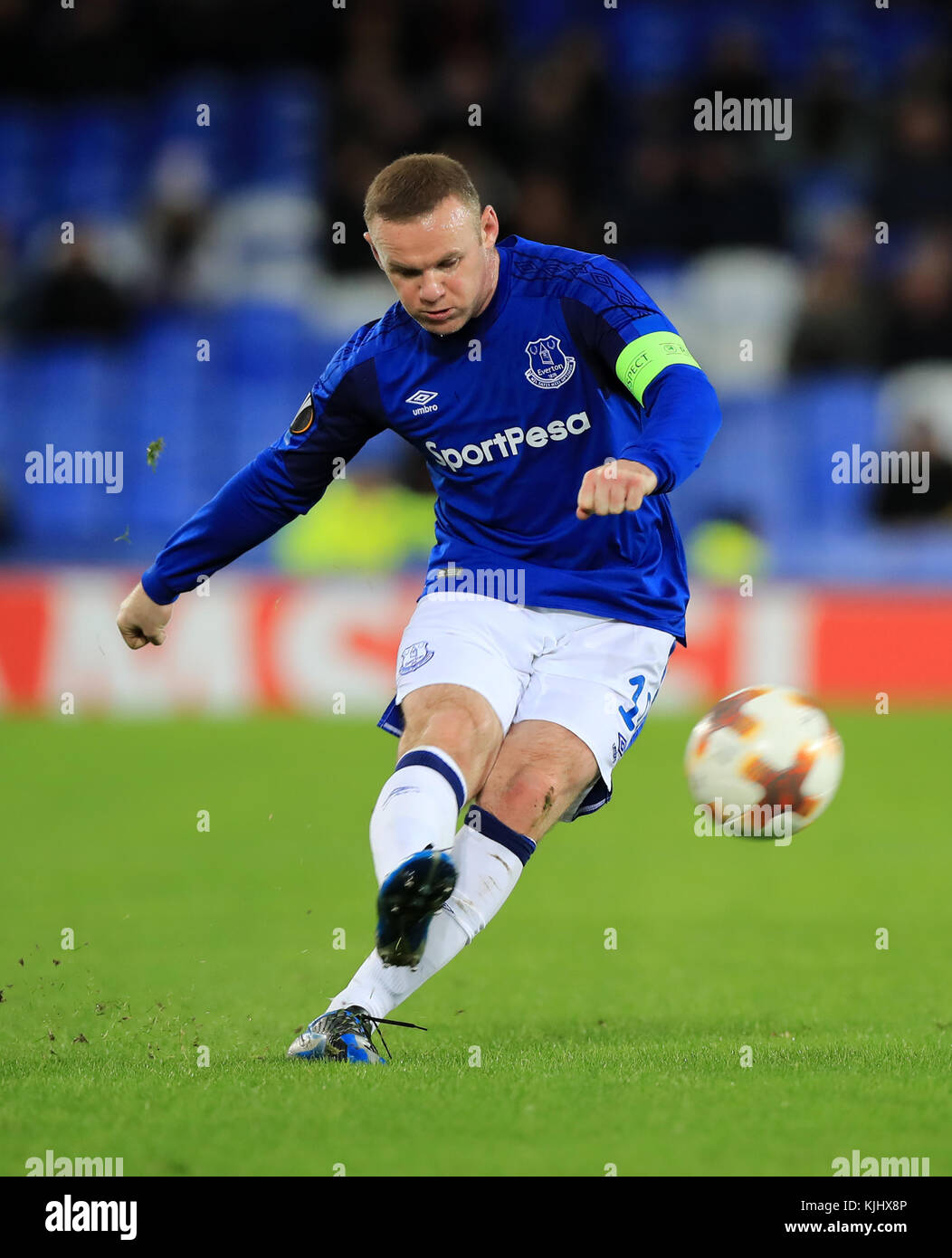 Everton's Wayne Rooney during the UEFA Europa League, Group E match at ...