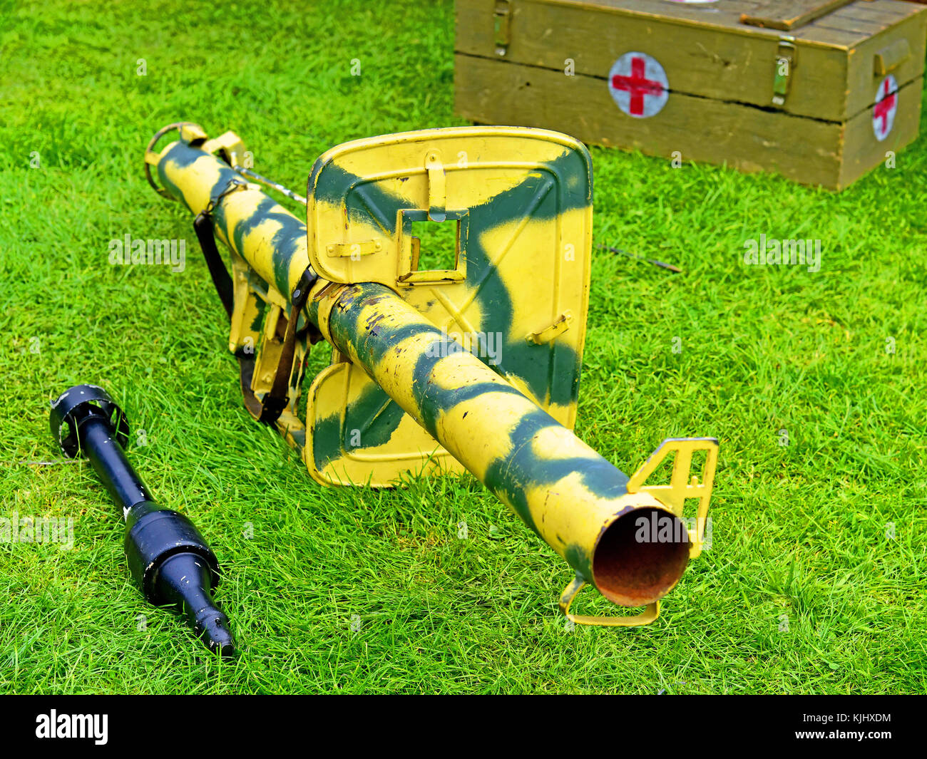 German WWII anti tank infantry weapon Panzerschreck and missile Stock ...