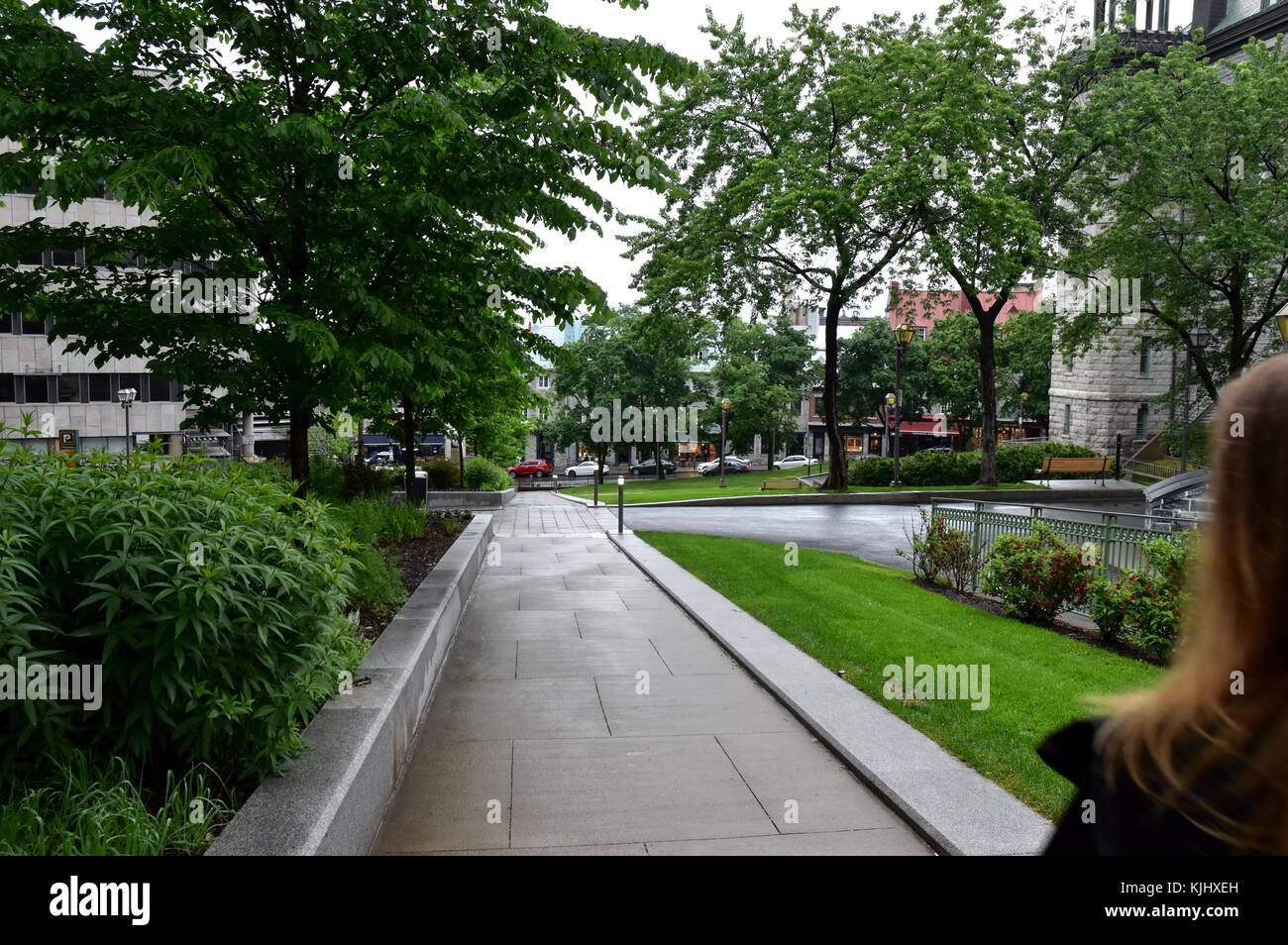 Another great stroll through a beautiful little park Stock Photo - Alamy