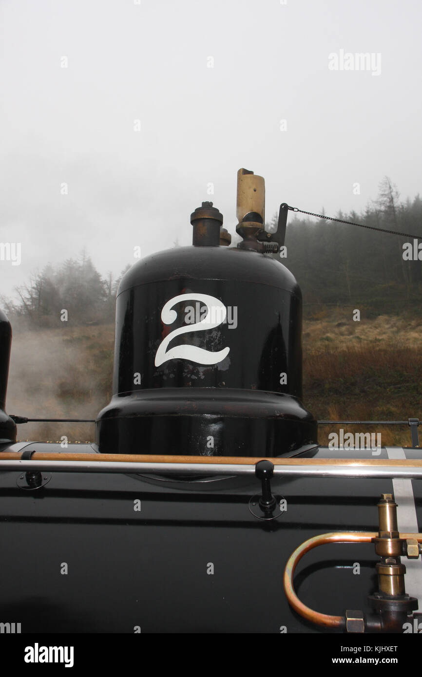 Whistle on a steam train Stock Photo - Alamy