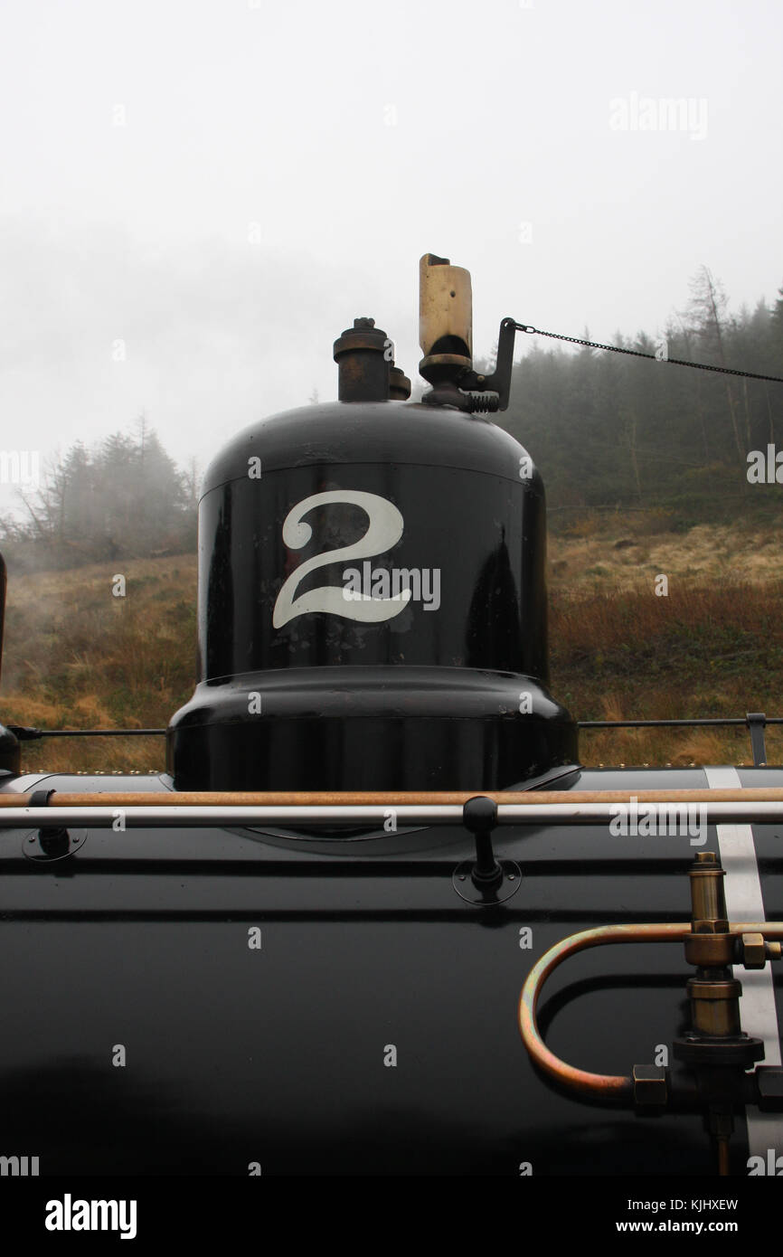 Whistle on a steam train Stock Photo - Alamy