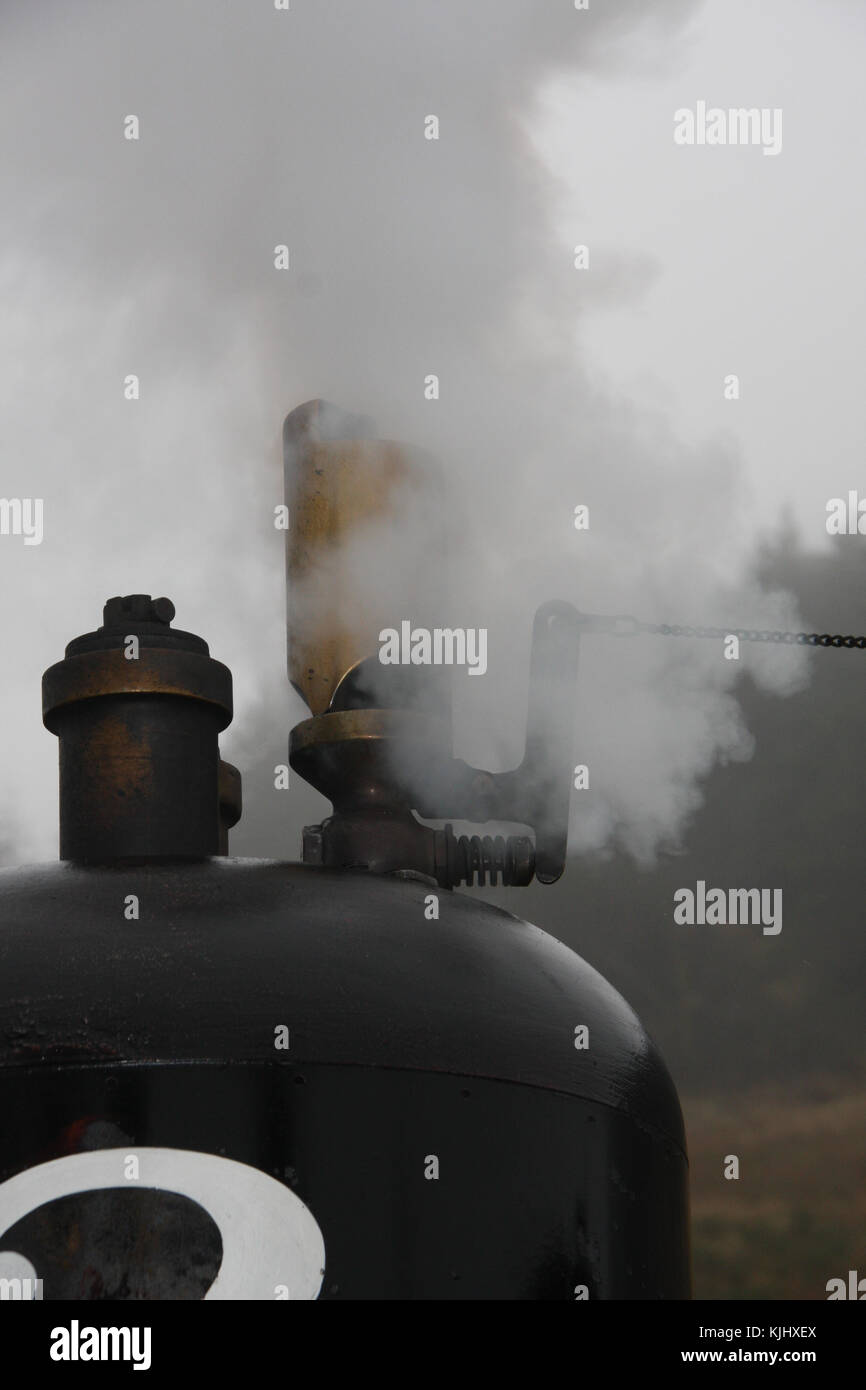Whistle on a steam train Stock Photo - Alamy