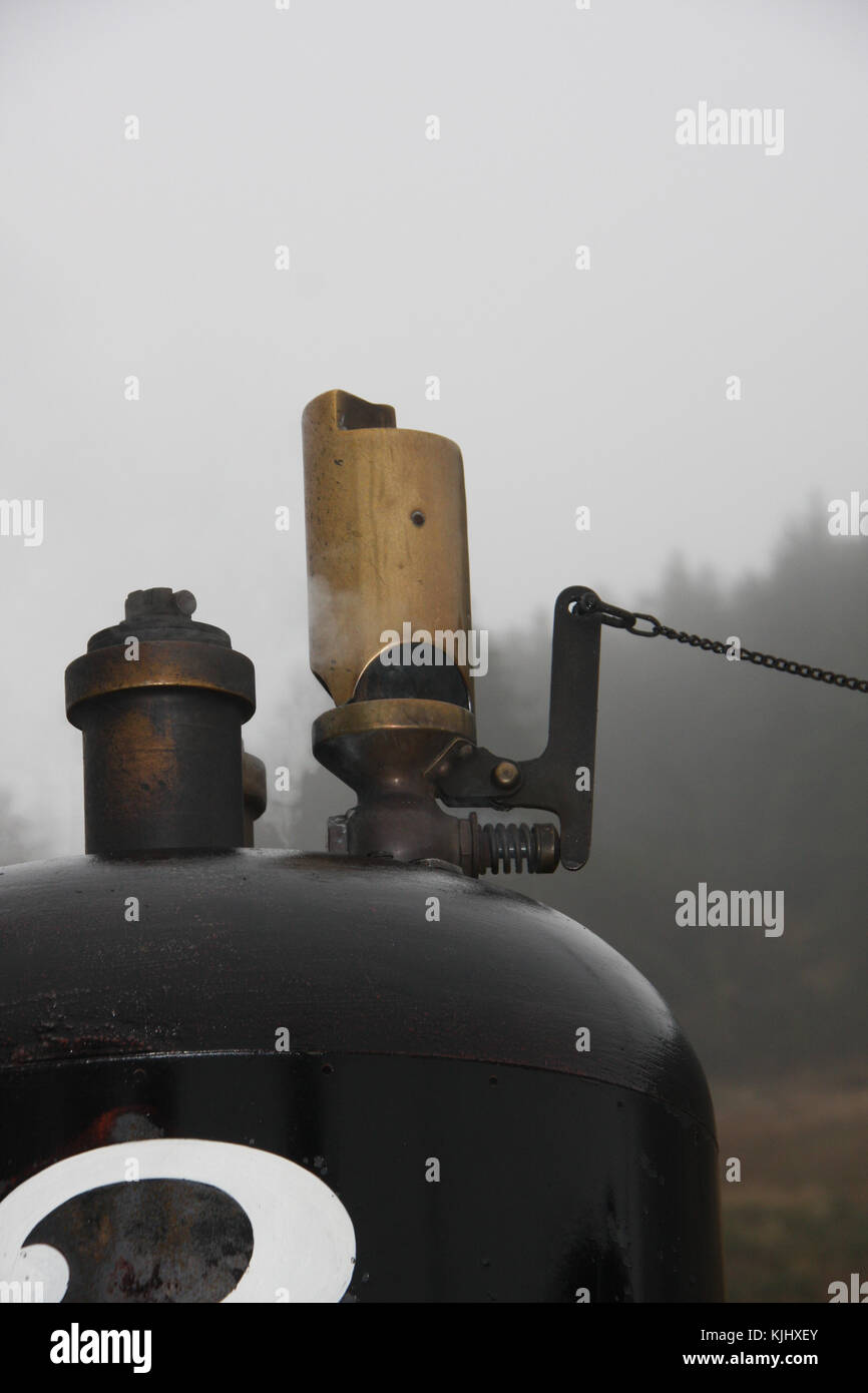 Whistle on a steam train Stock Photo - Alamy