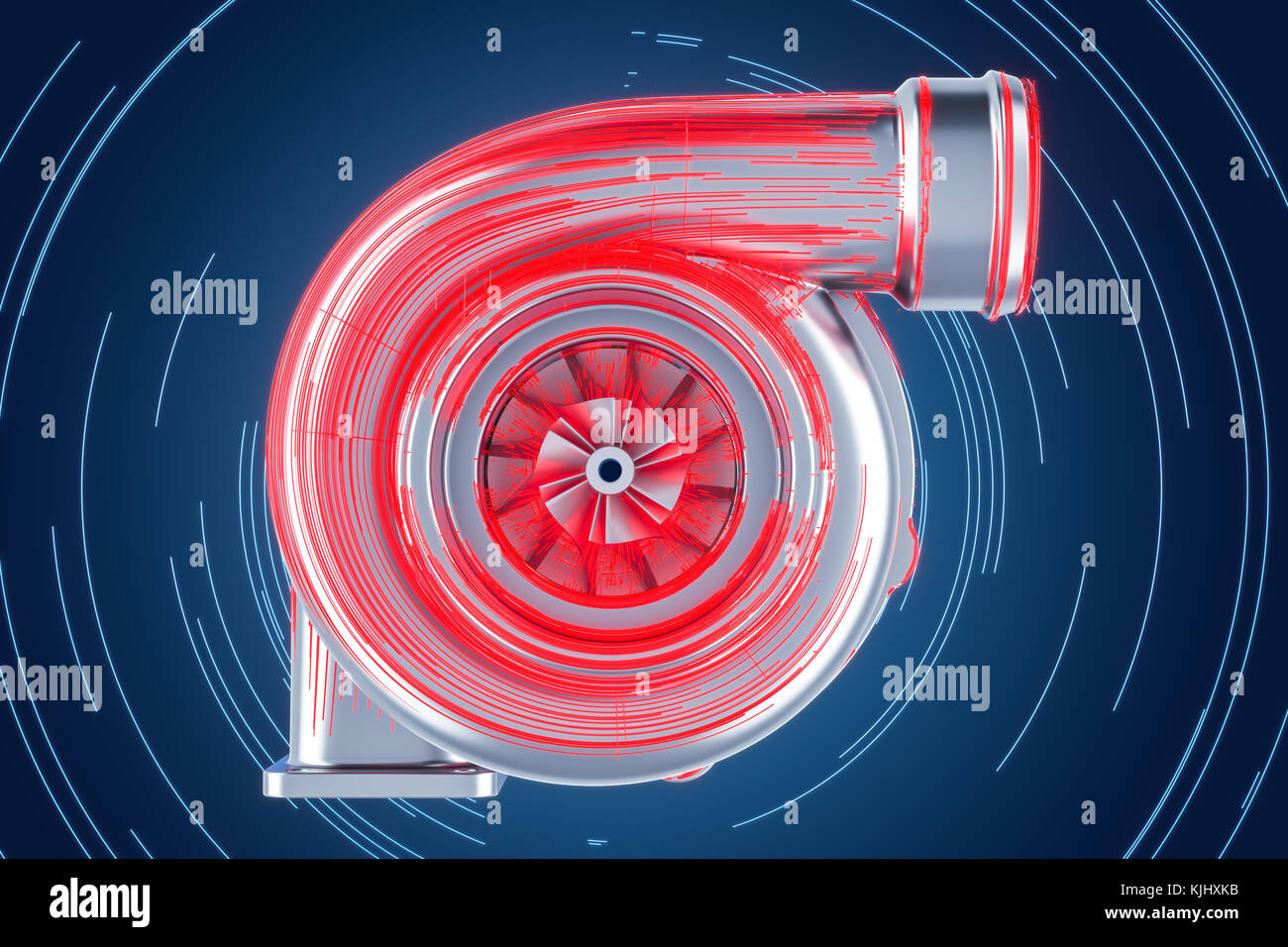abstract turbo concept, 3D rendering Stock Photo - Alamy