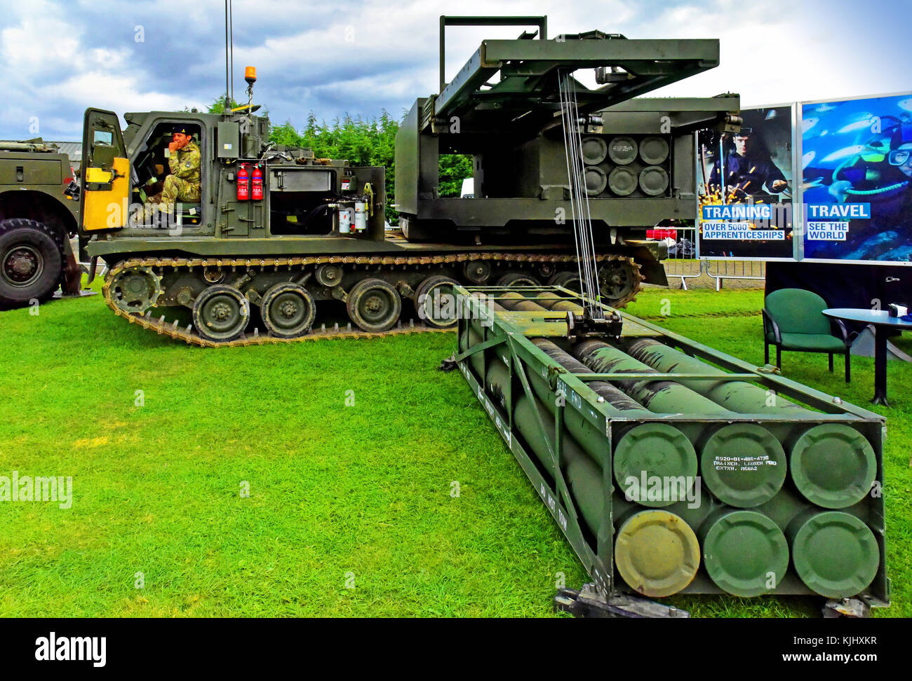 M270B1 M31A1F1 Unitary missile launcher and missile pods Stock Photo ...