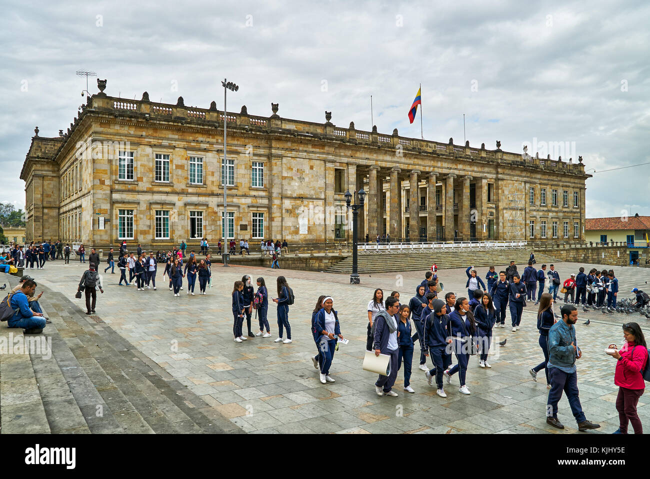 Capitolio Nacional, Plaza de Bolivar, Bogota, Colombia, South America ...