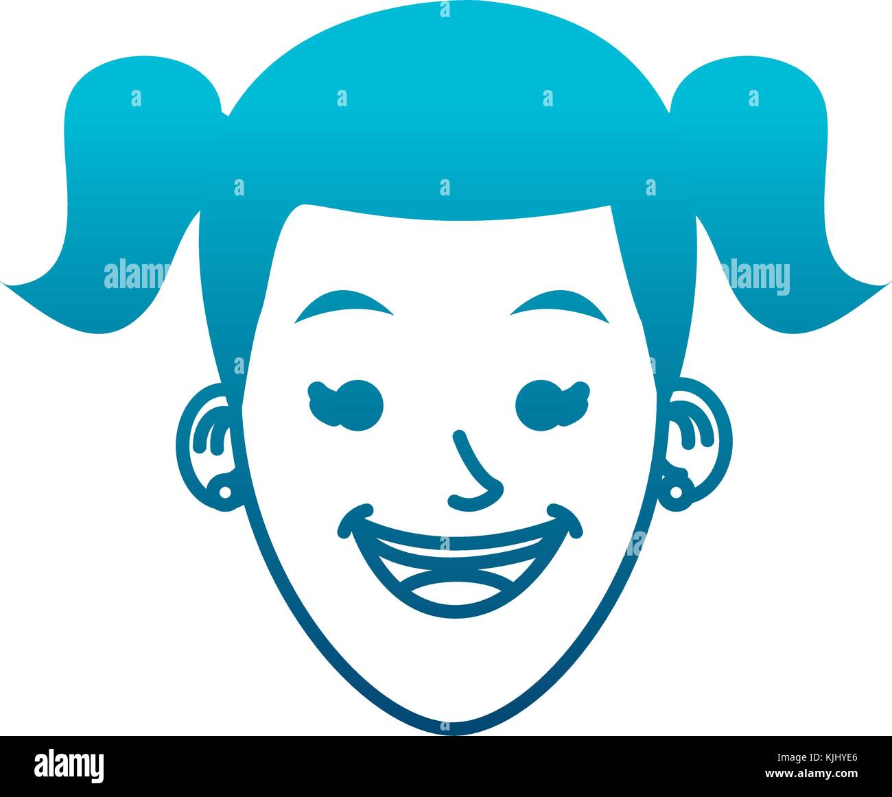 Woman smiling cartoon Stock Vector Image & Art - Alamy