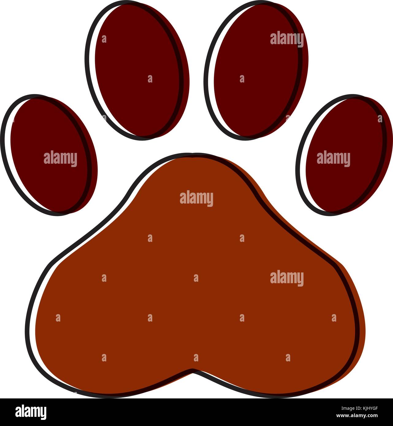 Tiger Paw Print Stock Photos & Tiger Paw Print Stock Images - Alamy