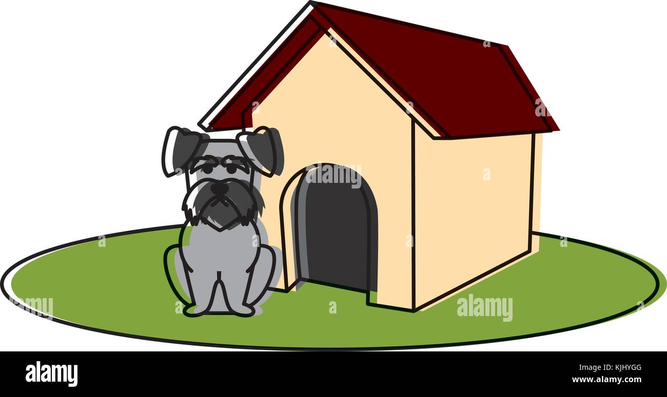 Dog house cartoon Stock Vector Image & Art - Alamy
