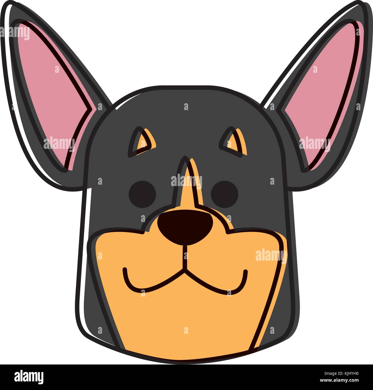 Dog head cartoon Stock Vector Image & Art - Alamy