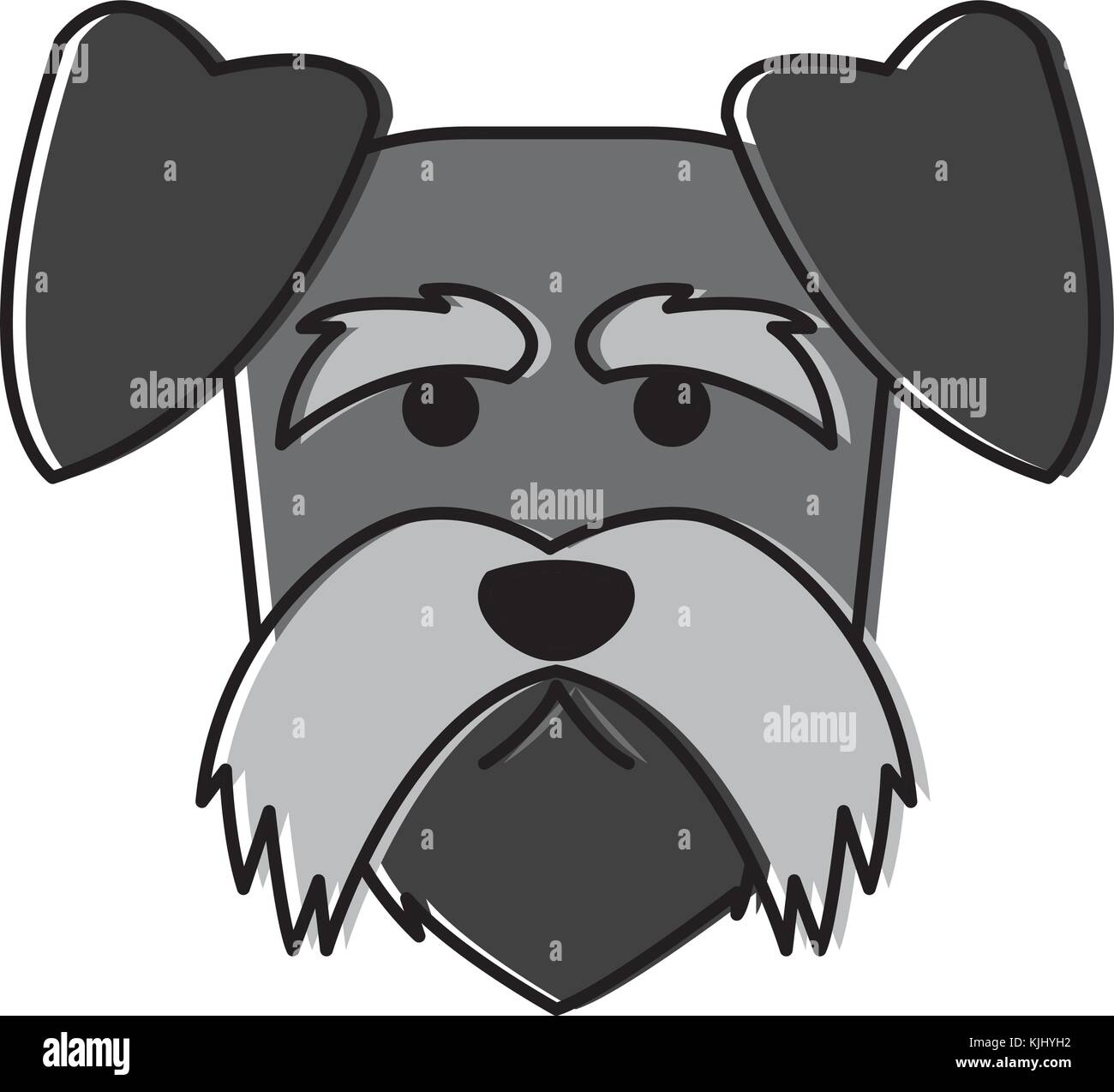 Dog head cartoon Stock Vector Image & Art - Alamy
