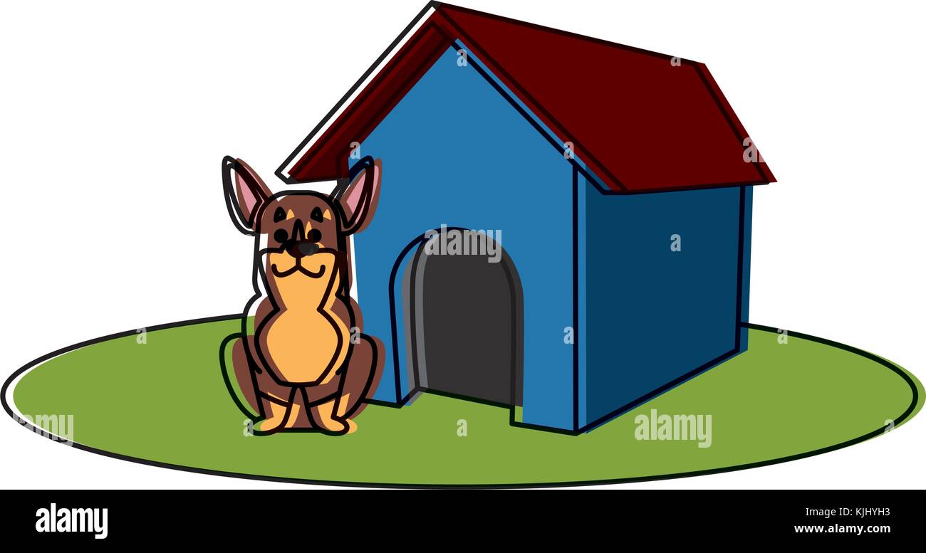 Dog house cartoon Stock Vector Image & Art - Alamy