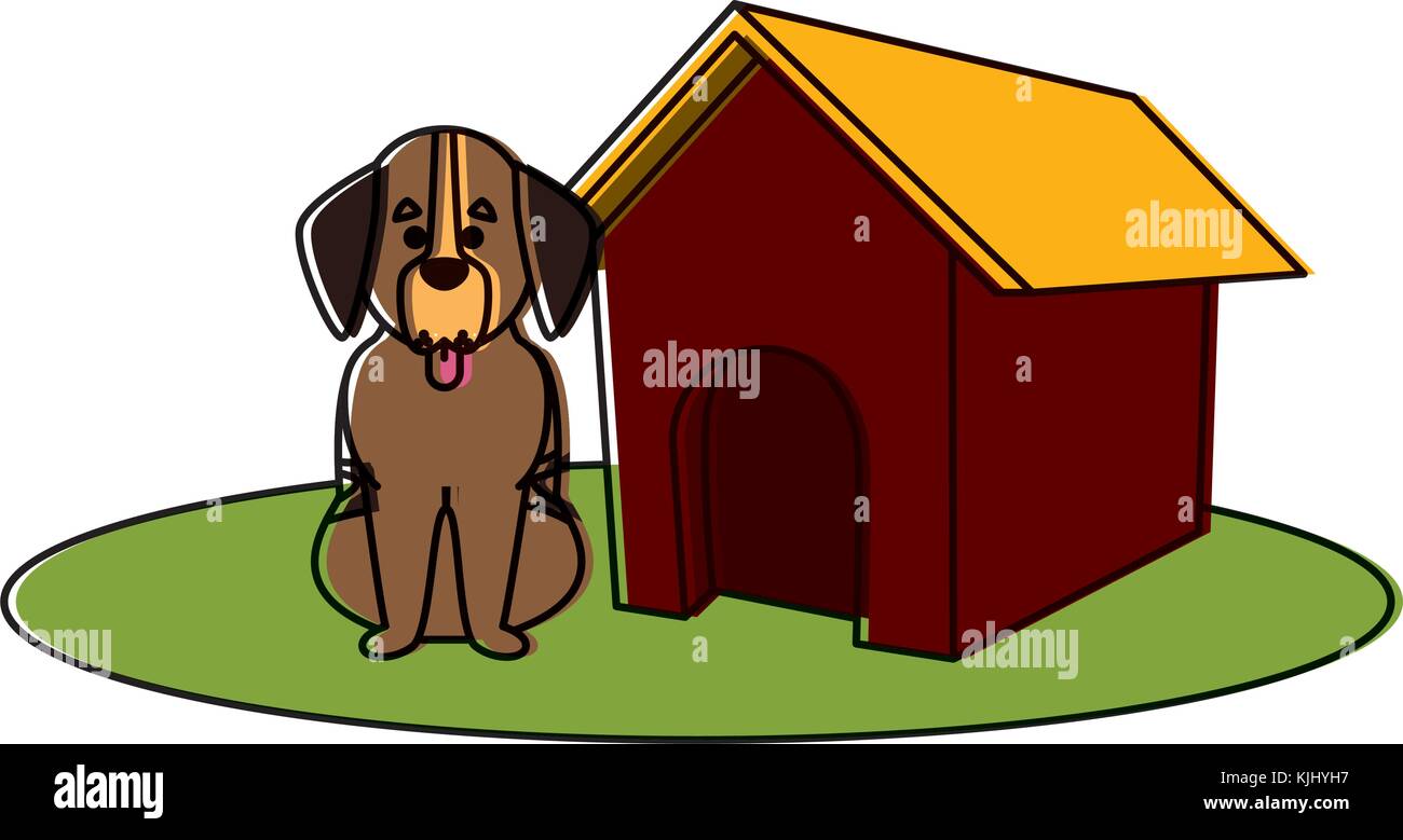 Dog house cartoon Stock Vector Image & Art - Alamy
