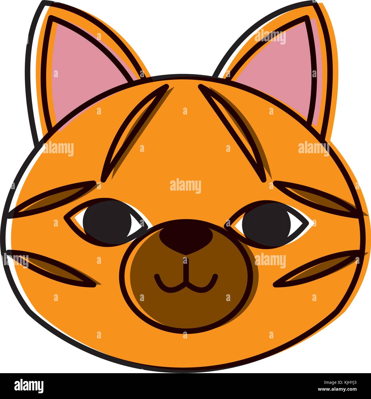 Cat head cartoon Stock Vector Image & Art - Alamy