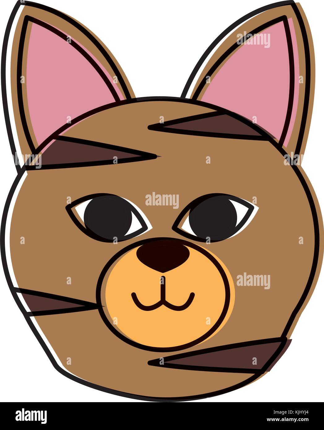 Cat head cartoon Stock Vector Image & Art - Alamy