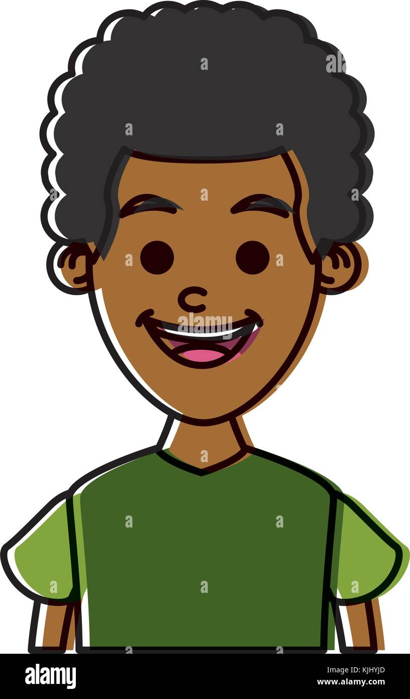 Boy smiling profile Stock Vector Image & Art - Alamy