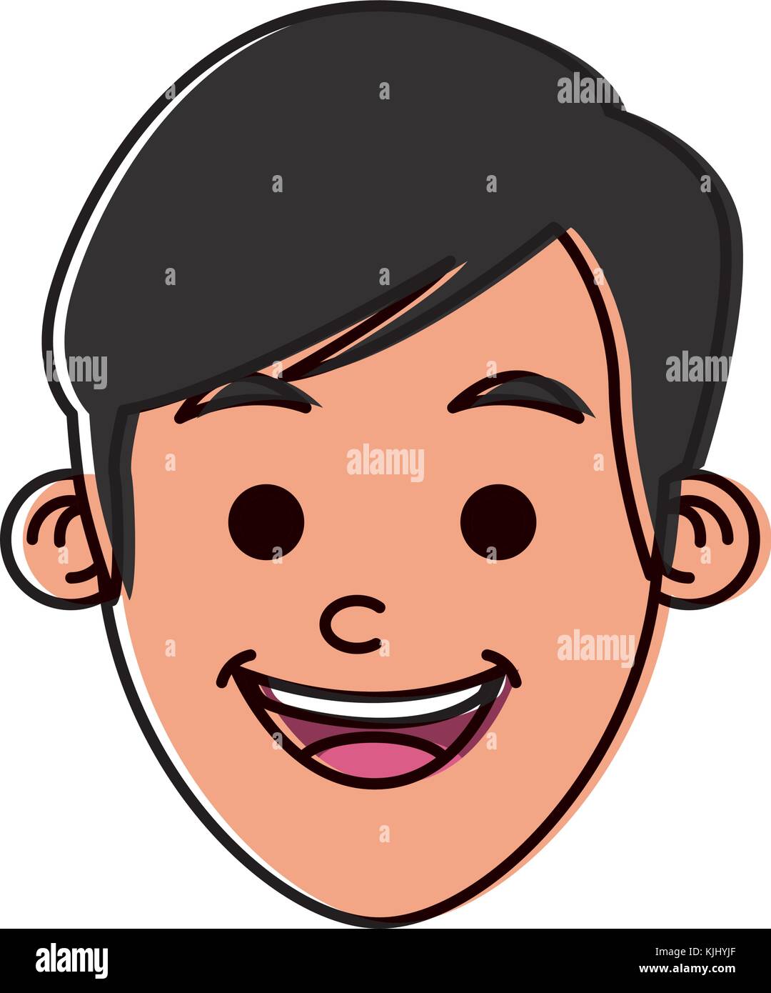 Boy smiling cartoon Stock Vector Image & Art - Alamy