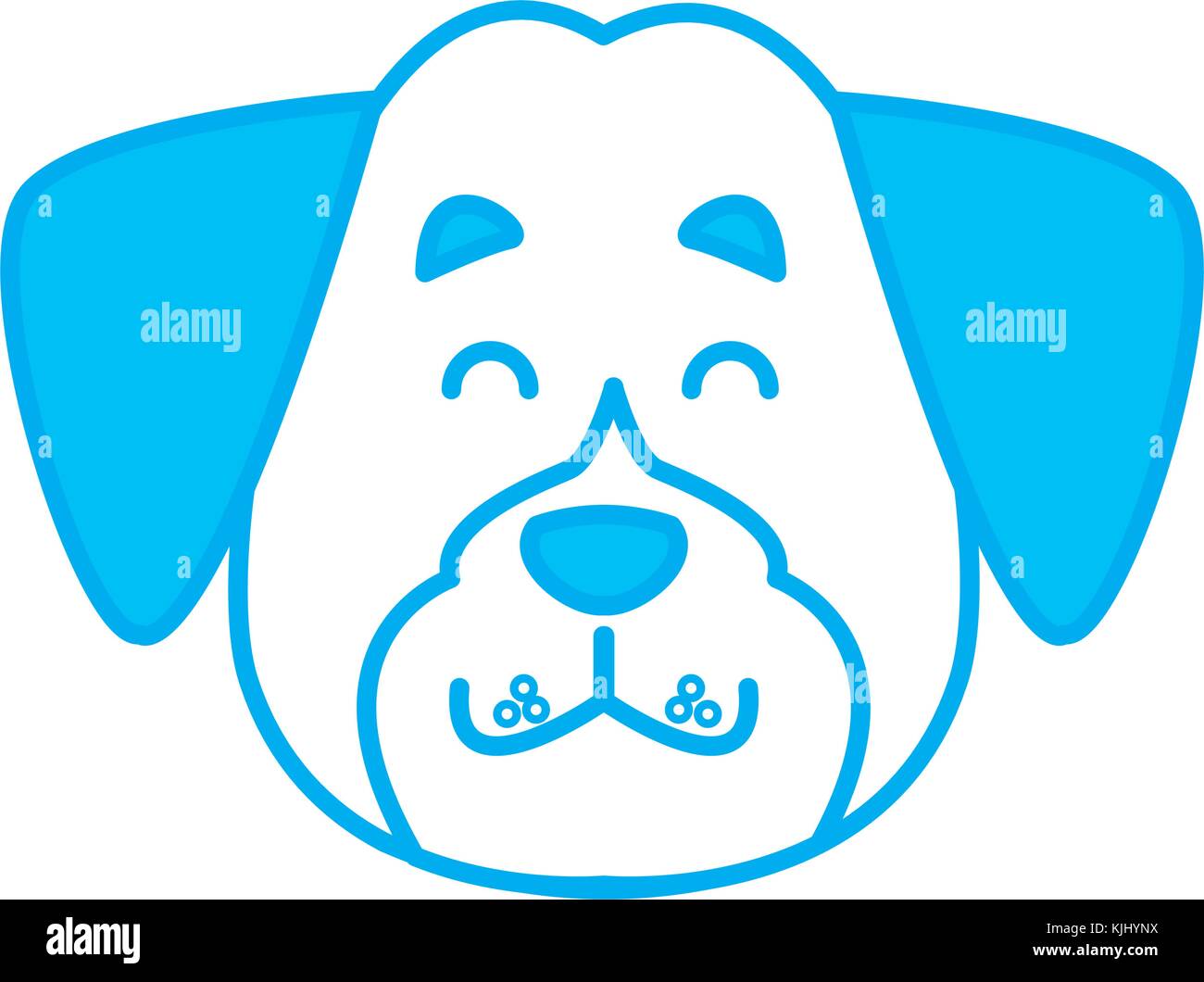 Dog head cartoon Stock Vector Image & Art - Alamy