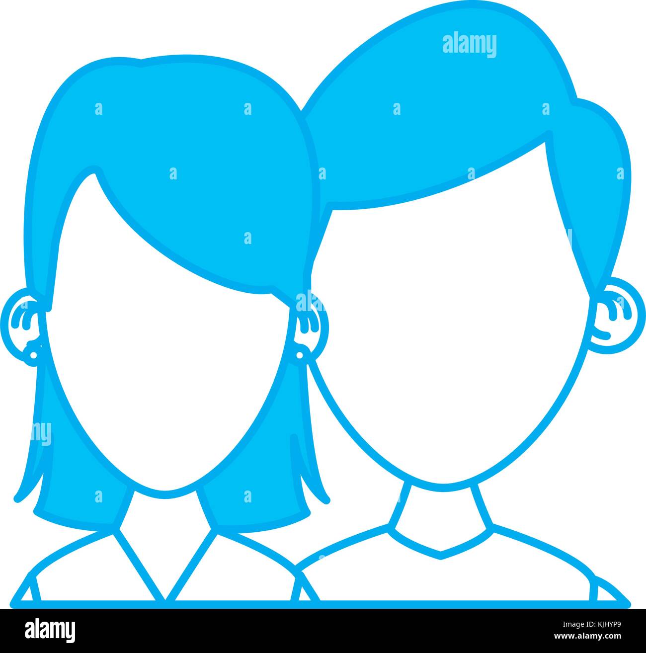 Couple of friends cartoon Stock Vector Image & Art - Alamy