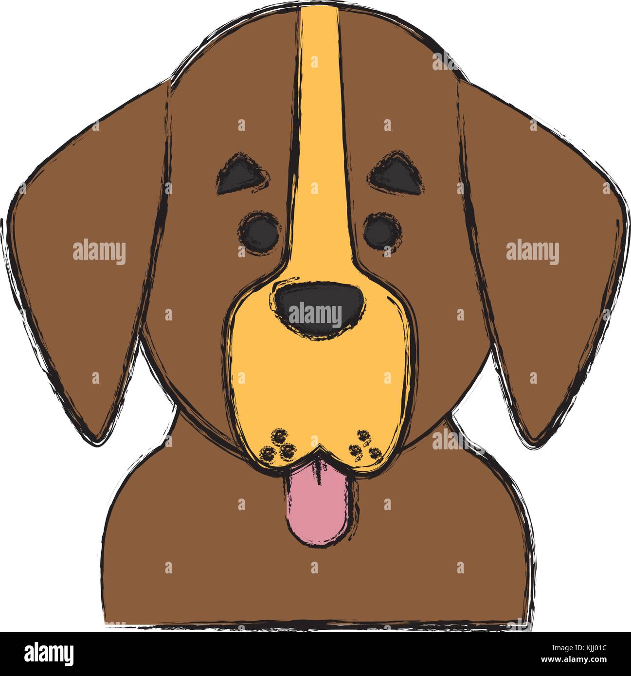 Dog head cartoon Stock Vector Image & Art - Alamy