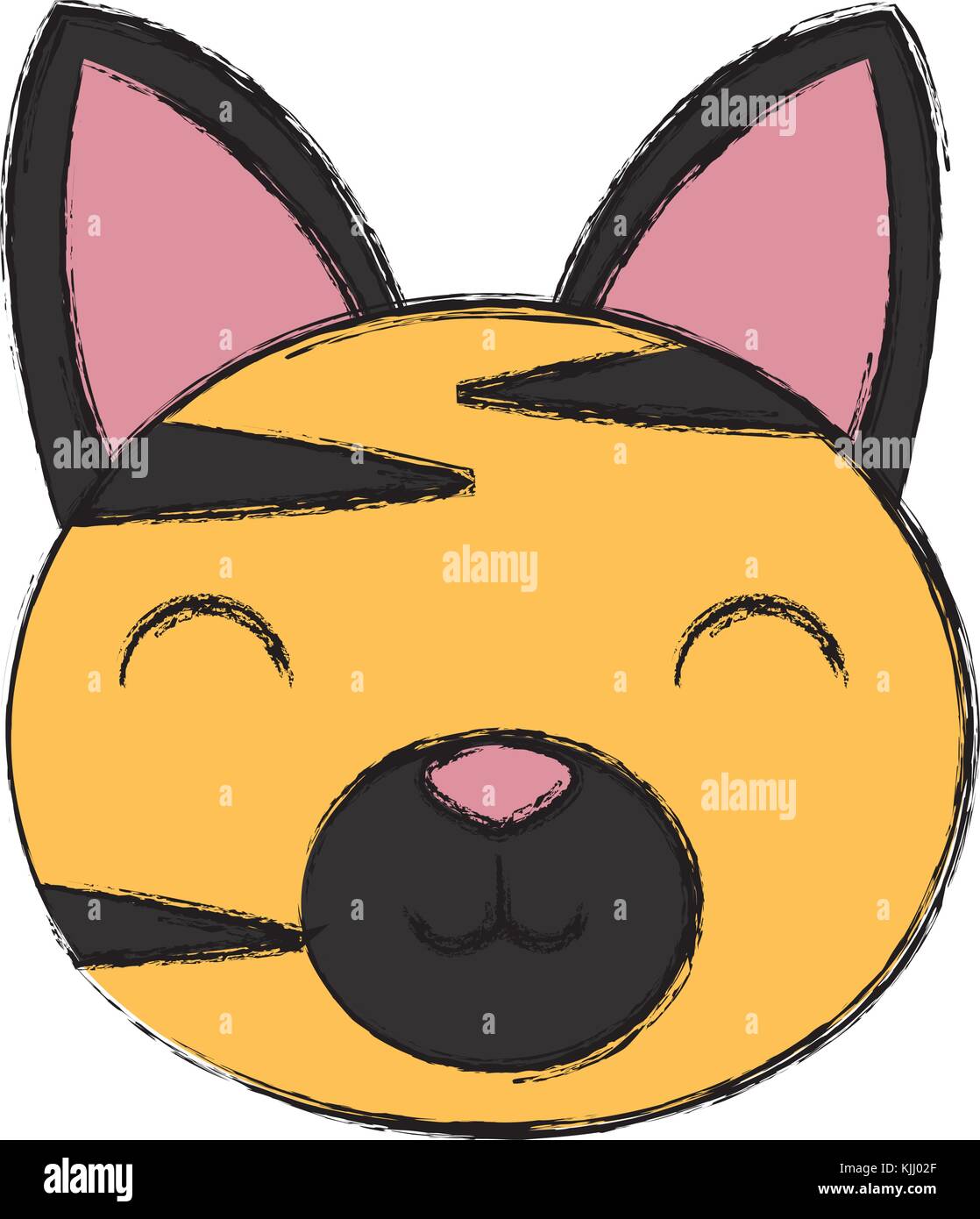 Cat head cartoon Stock Vector Image & Art - Alamy