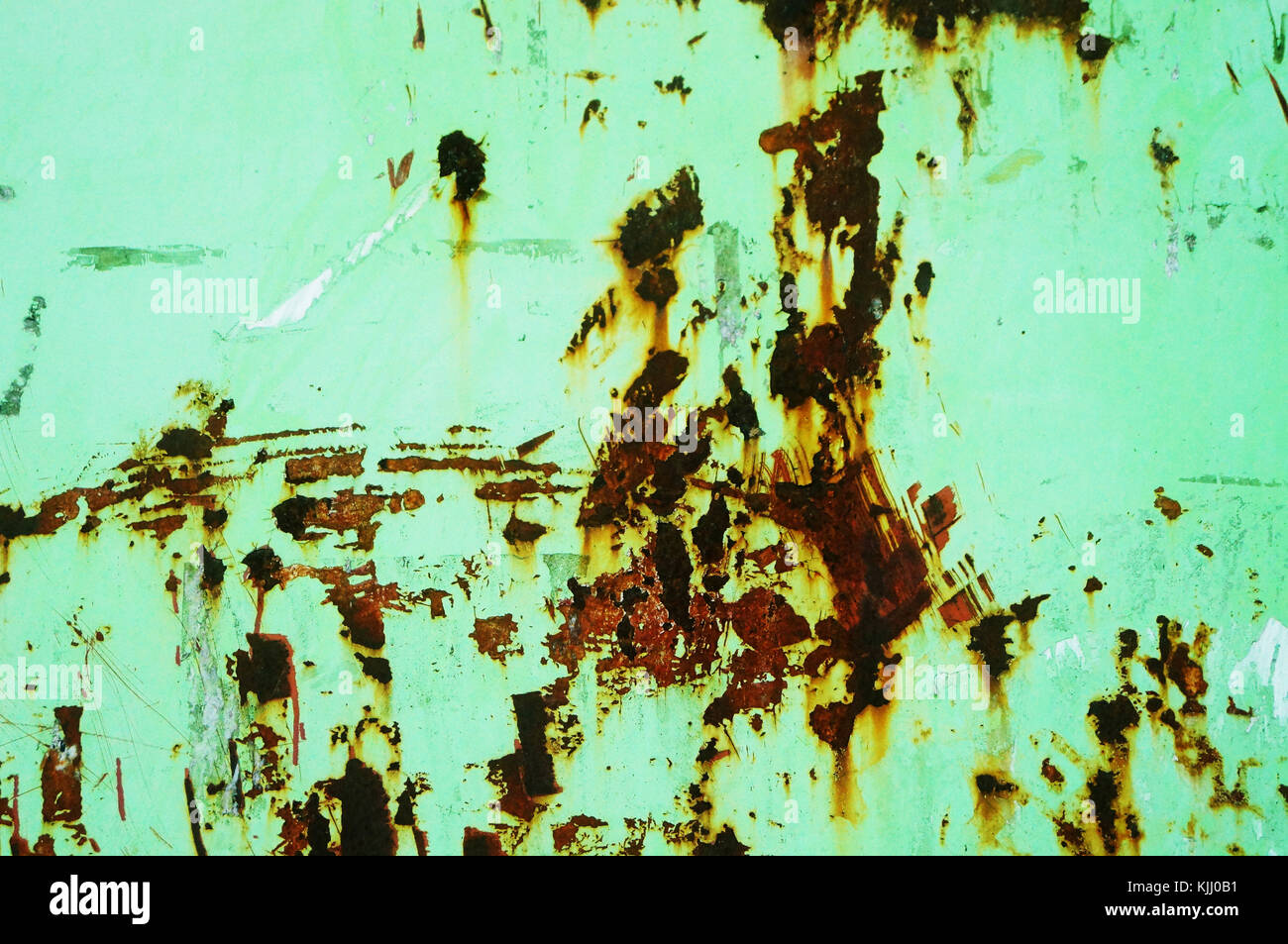 A rusty tin billboard. The surface is rusty and close-up Stock Photo ...