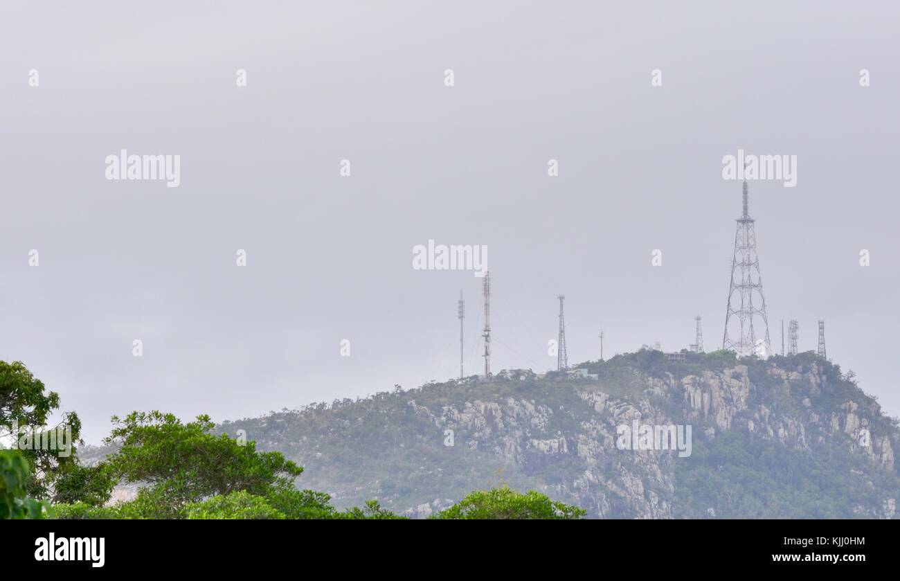 Mount stuart photographed from the banks of the Ross River, Townsville ...