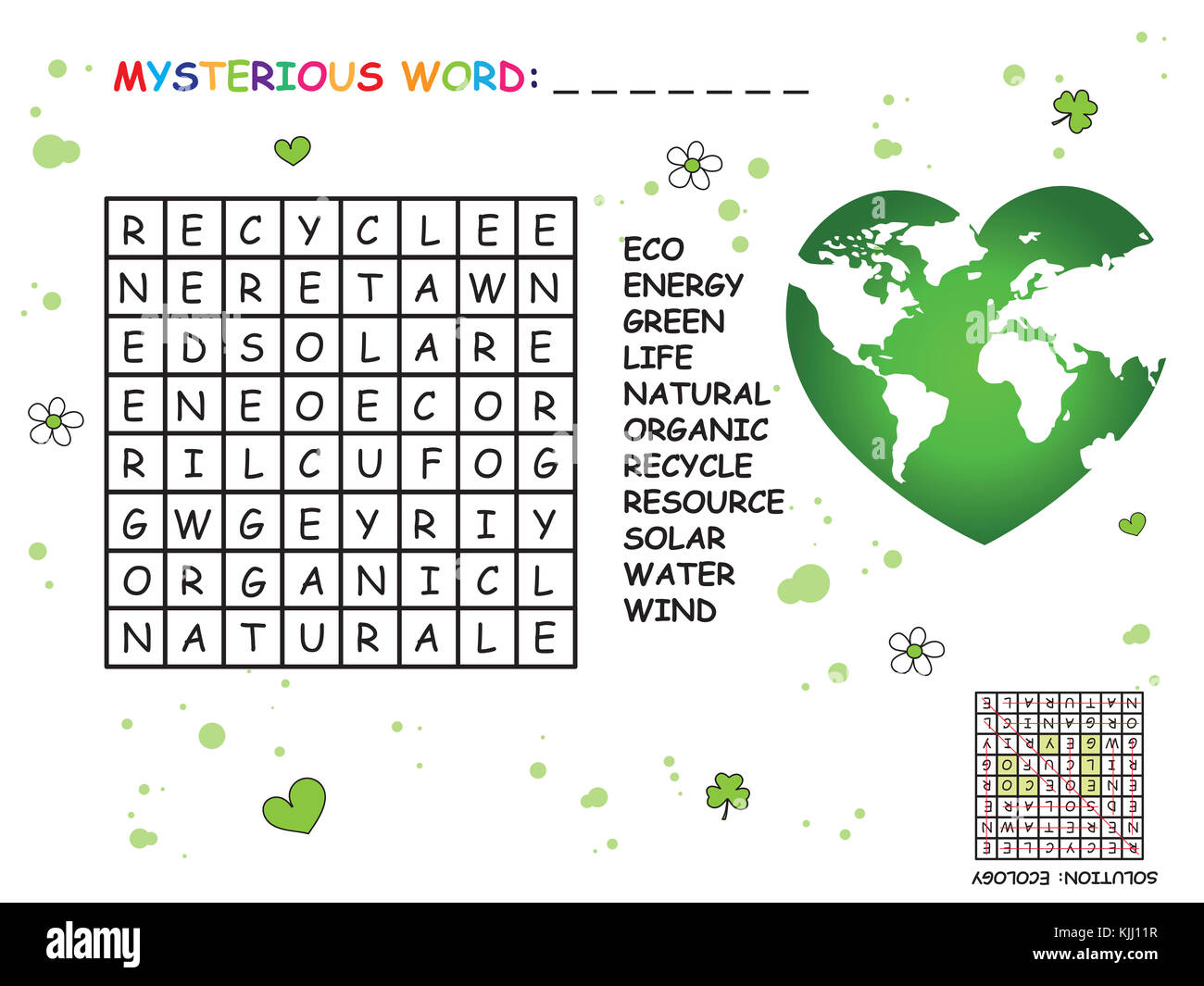Ecology Word Puzzle June 5 – World Environment Day