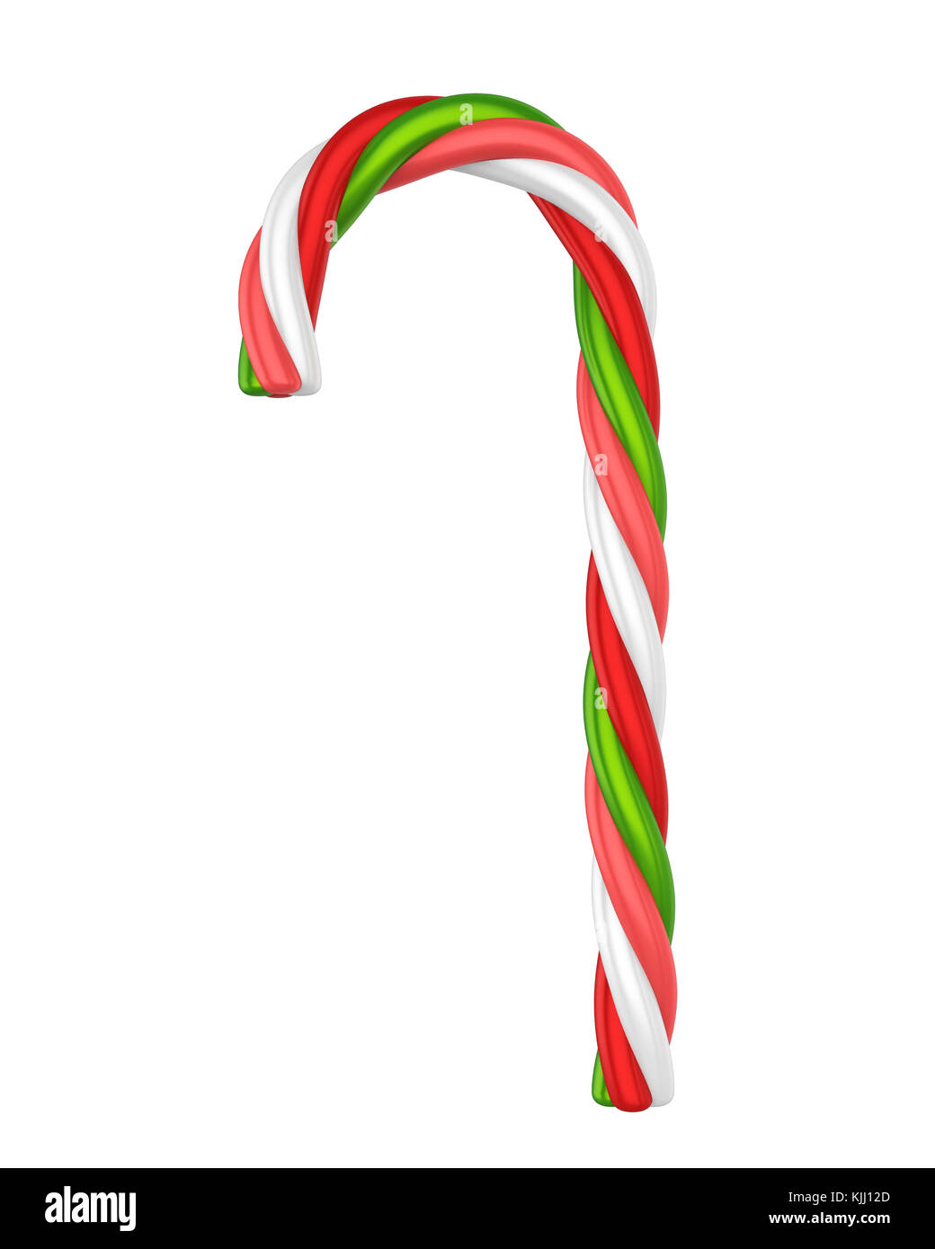 Candy cane green stripes Cut Out Stock Images & Pictures - Alamy