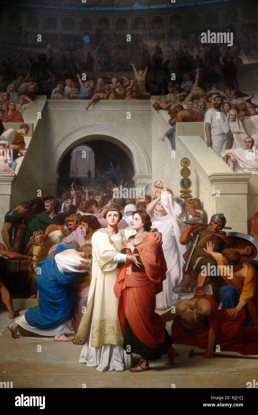 Orsay Museum. Leon Benouville. Christian martyrs entering the ...
