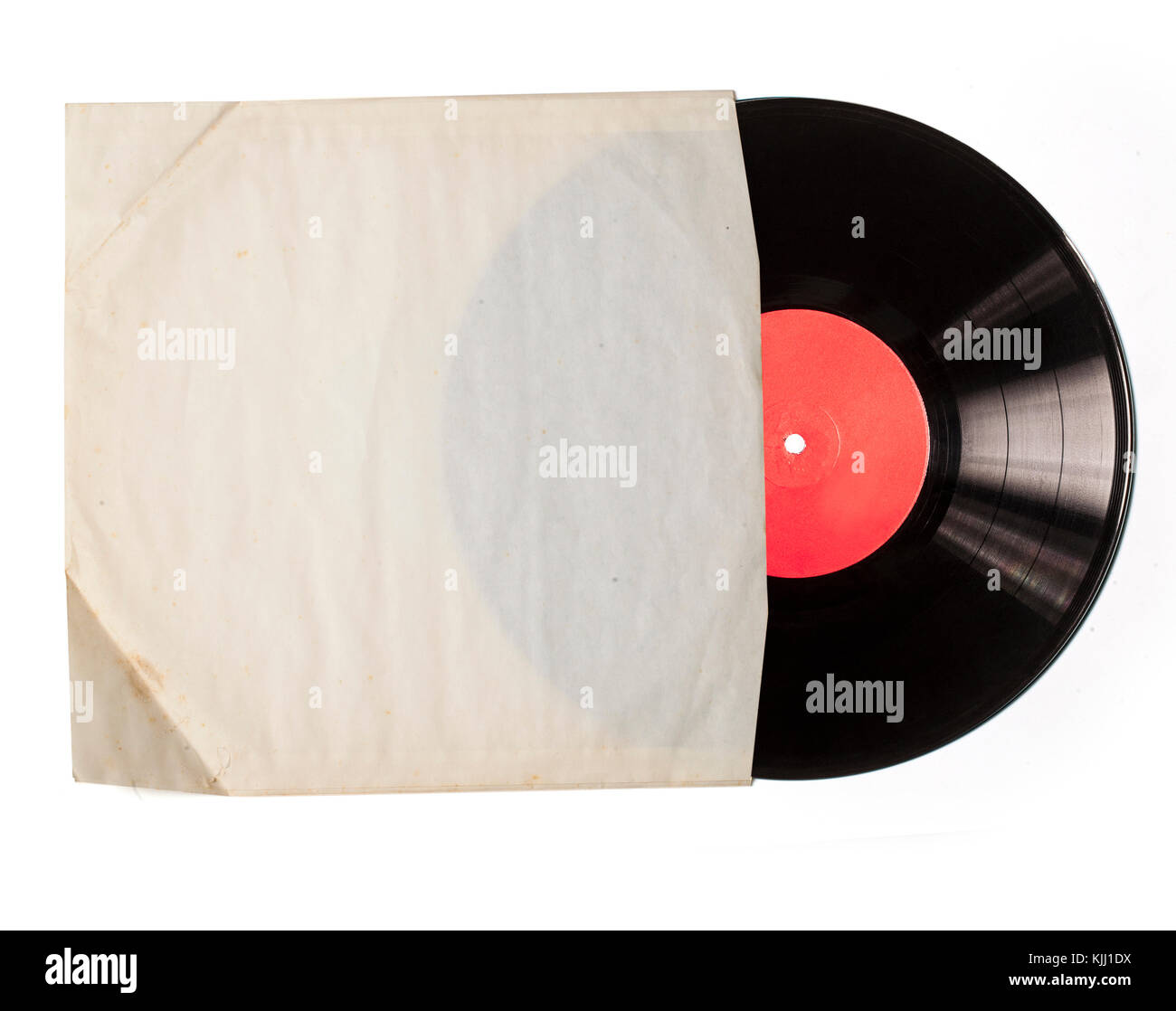 Old vinyl record in a paper case Stock Photo - Alamy