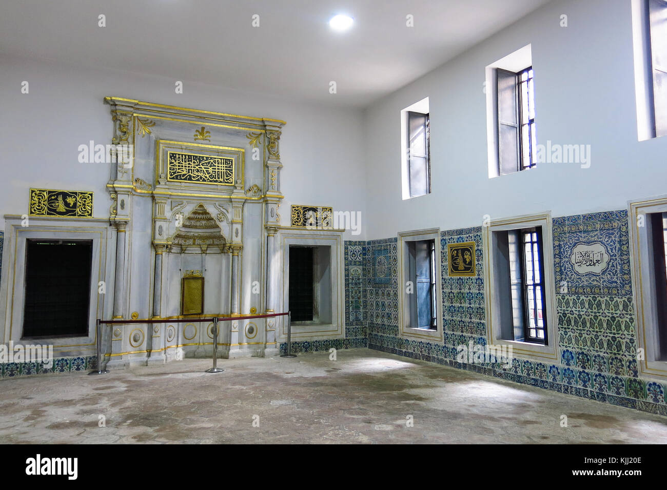 Courtyard at the Topkapi Palace, Istanbul, Turkey. Topkapi Palace was ...