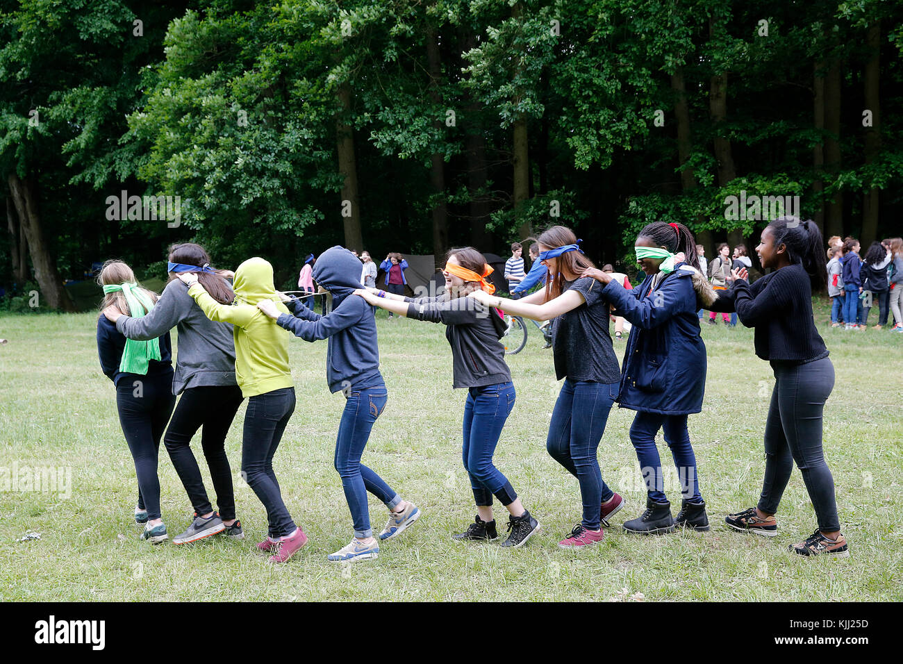 FRAT catholic youth camp. France Stock Photo - Alamy