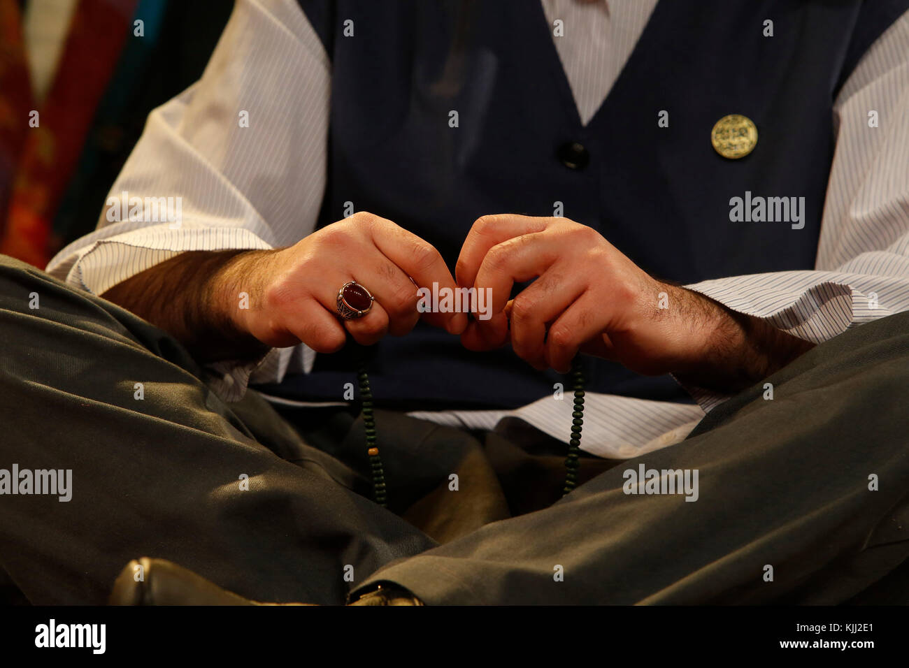 Mawlid (Prophet Muhammad's birthday) celebration in Paris, France. Sufi ...